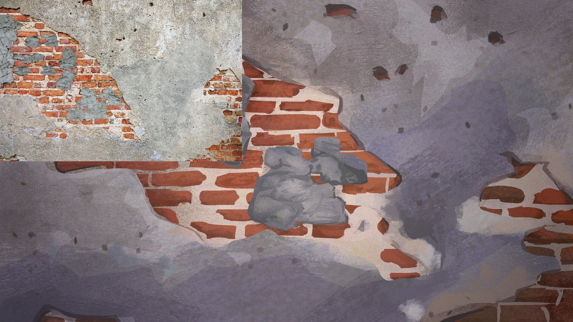 ArtStation - Brick Study with steps