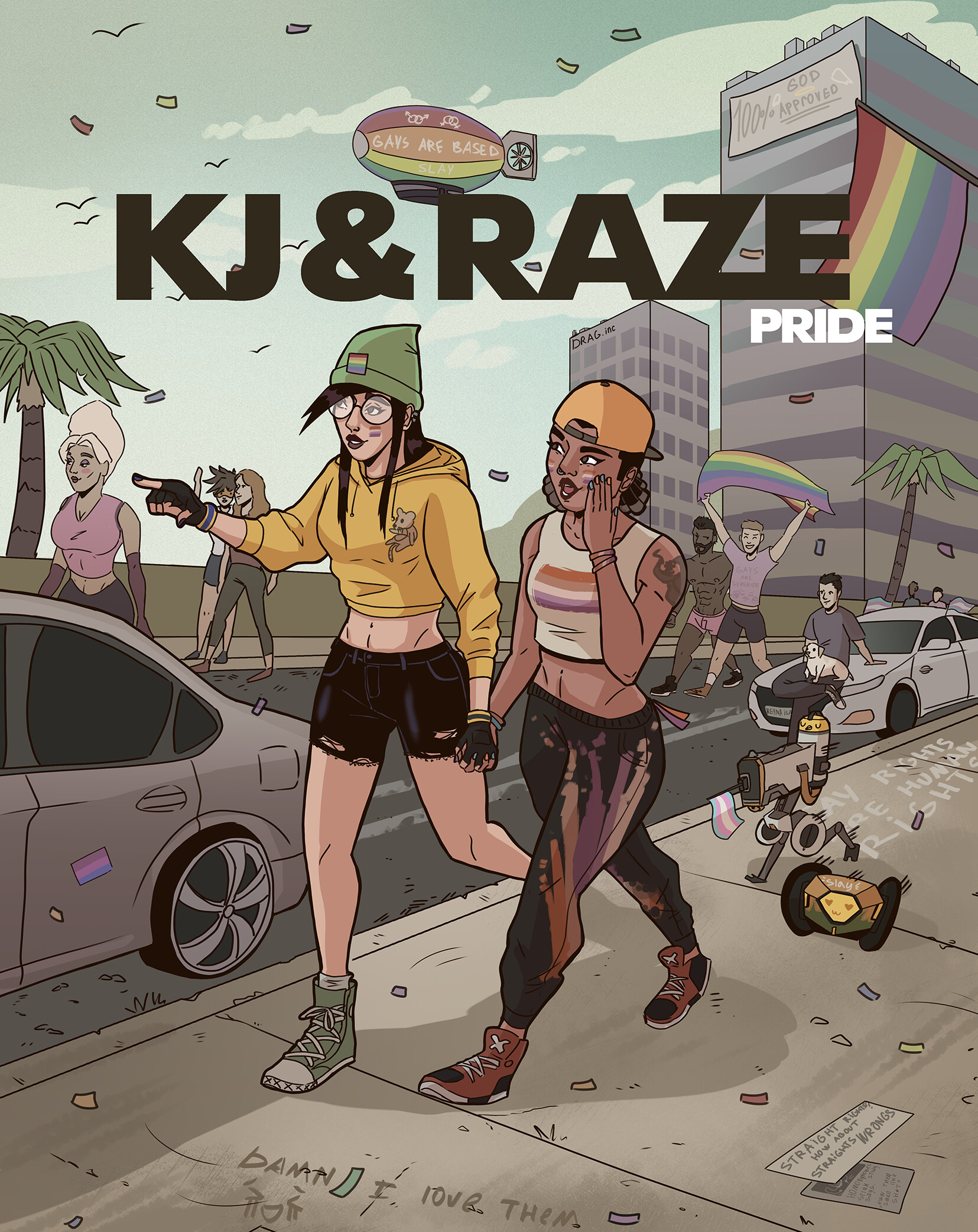 ArtStation - KJ & RAZE PRIDE SHORT COMIC