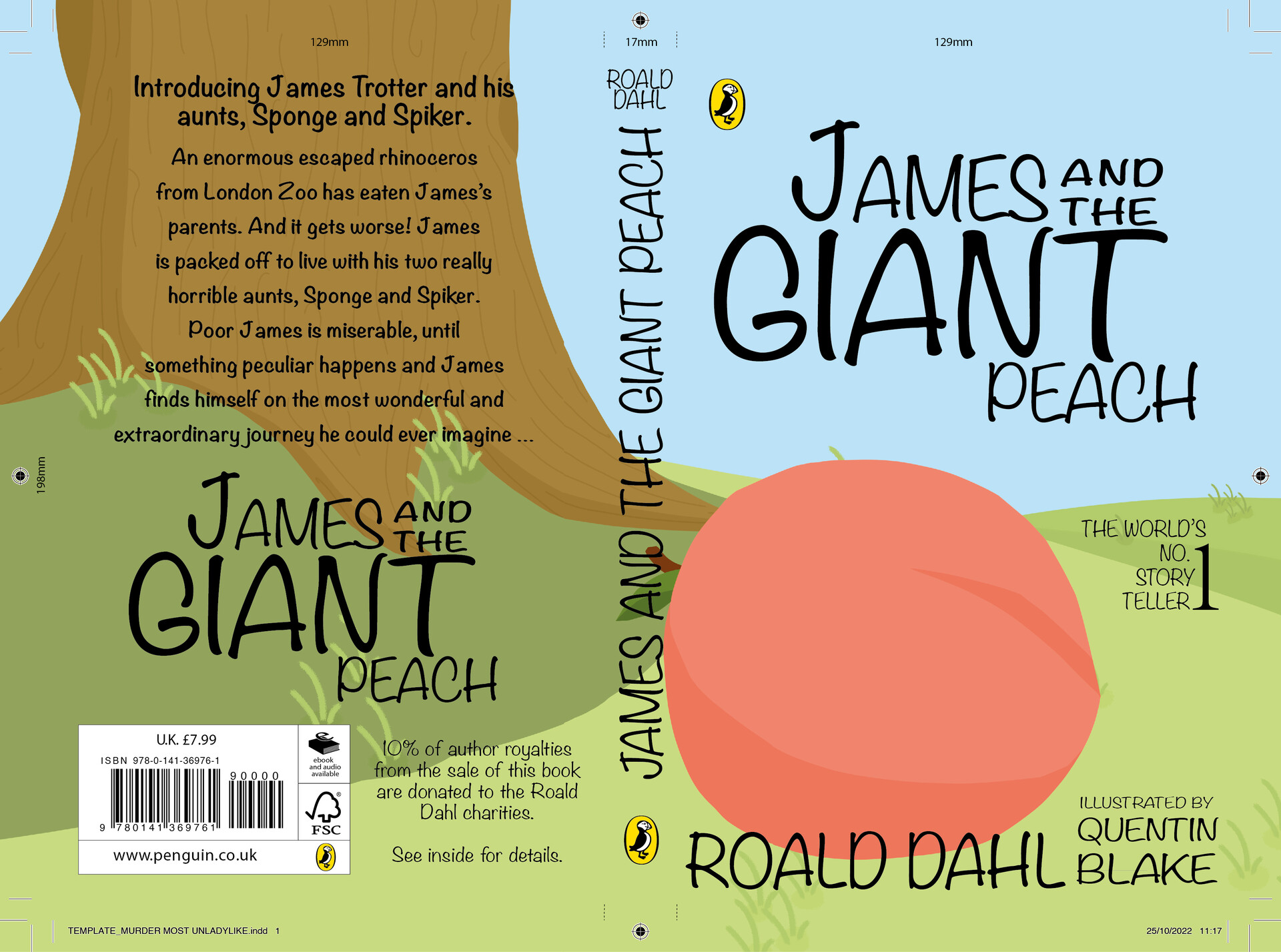 ArtStation - James and the Giant Peach Book Cover V2