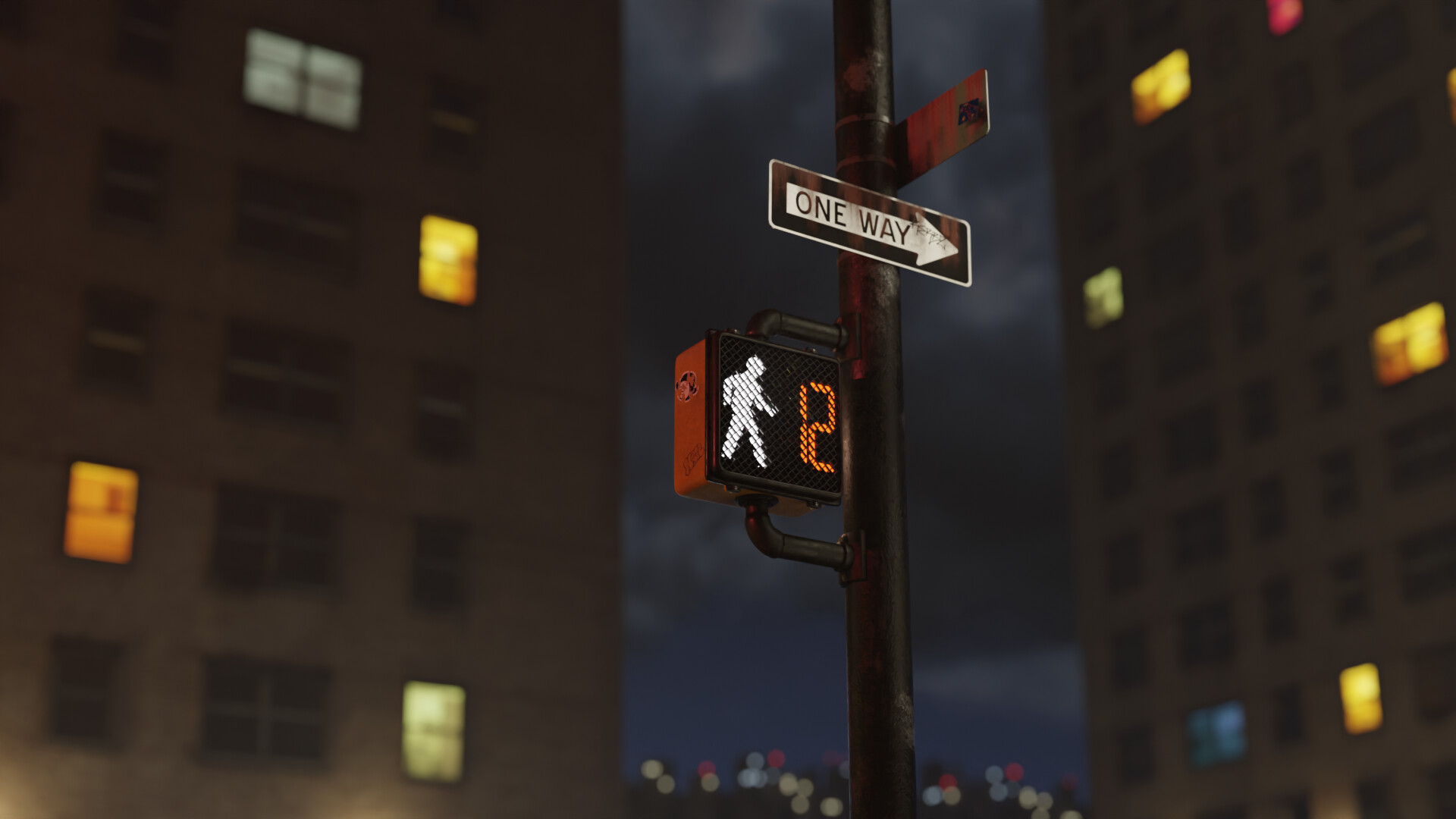 ArtStation - Walk Sign