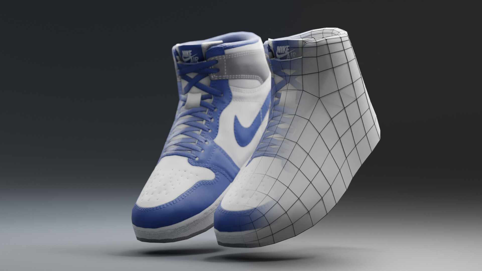 ArtStation - Air Jordan Nike shoes - 01 - Low poly