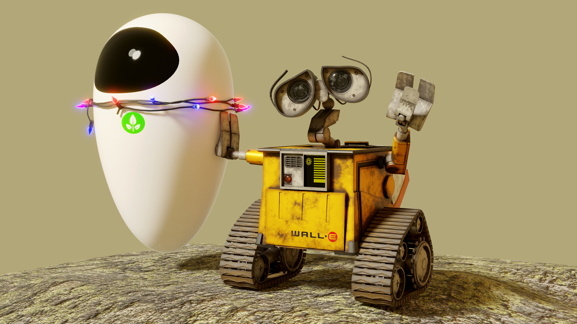 ArtStation - WALL-E 3D model and procedural textures