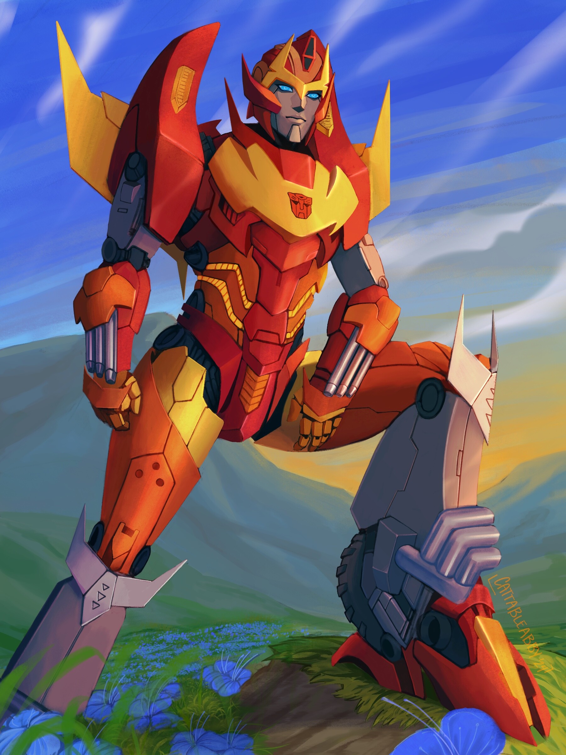 ArtStation - Rodimus Prime on the Necroworld