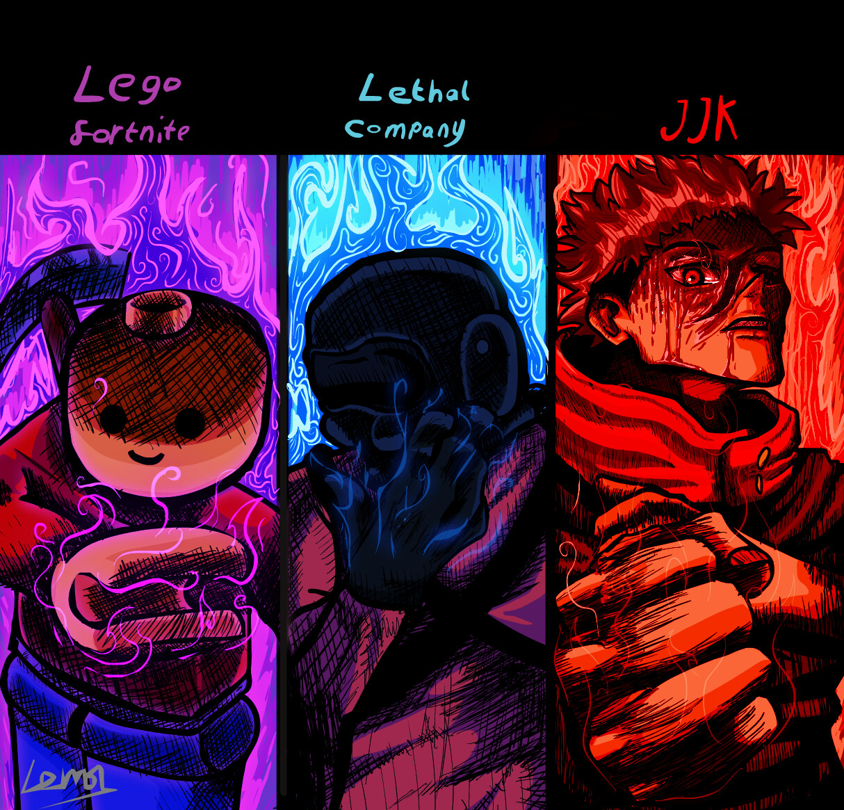 ArtStation - Jujutsu crossover