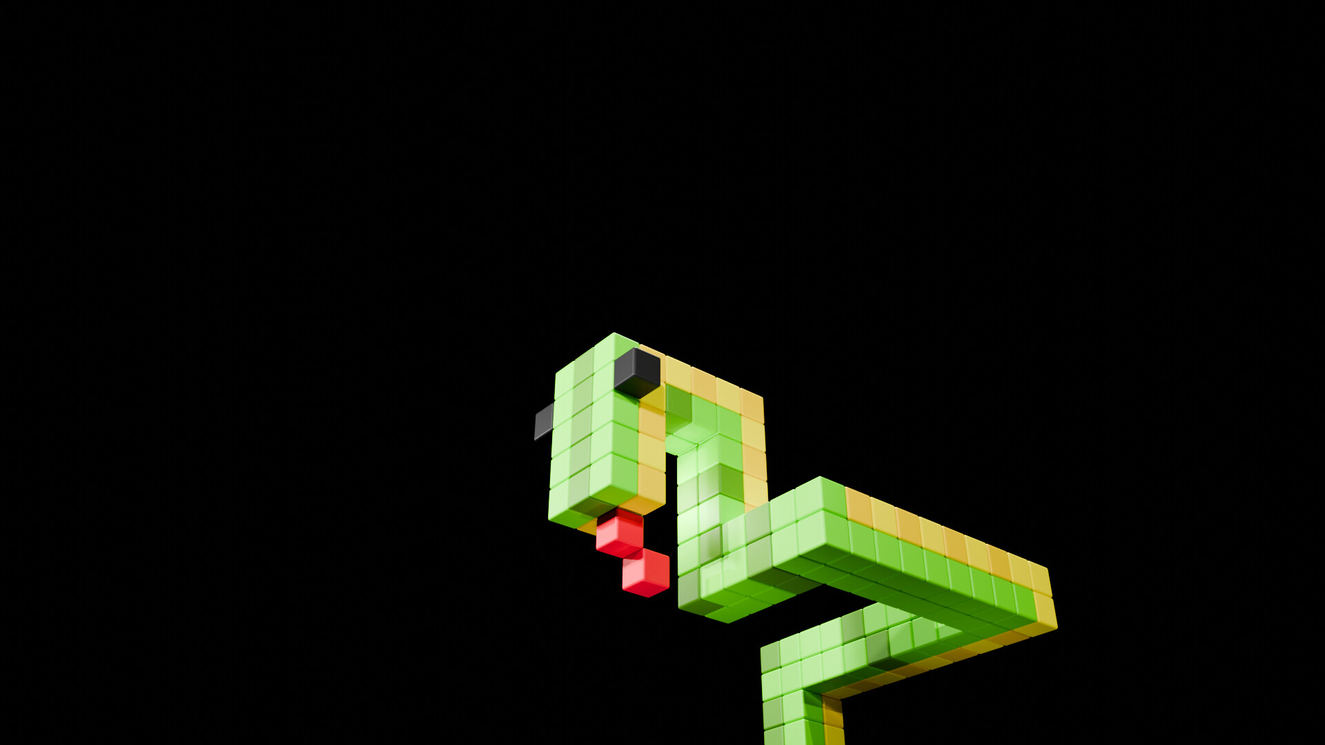 ArtStation - Voxel snake