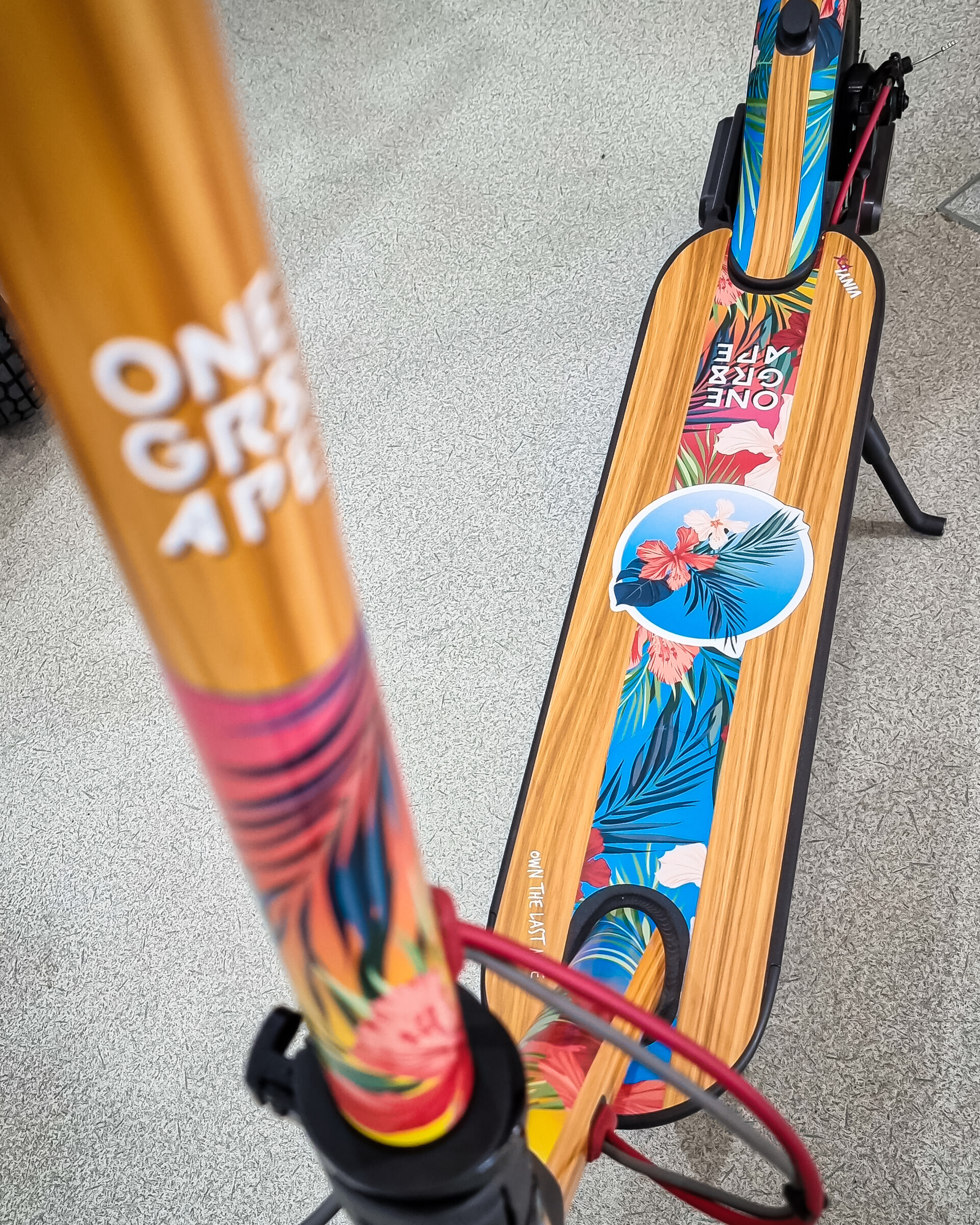 ArtStation - Tropical themed E-Scooter Vinyl Decals