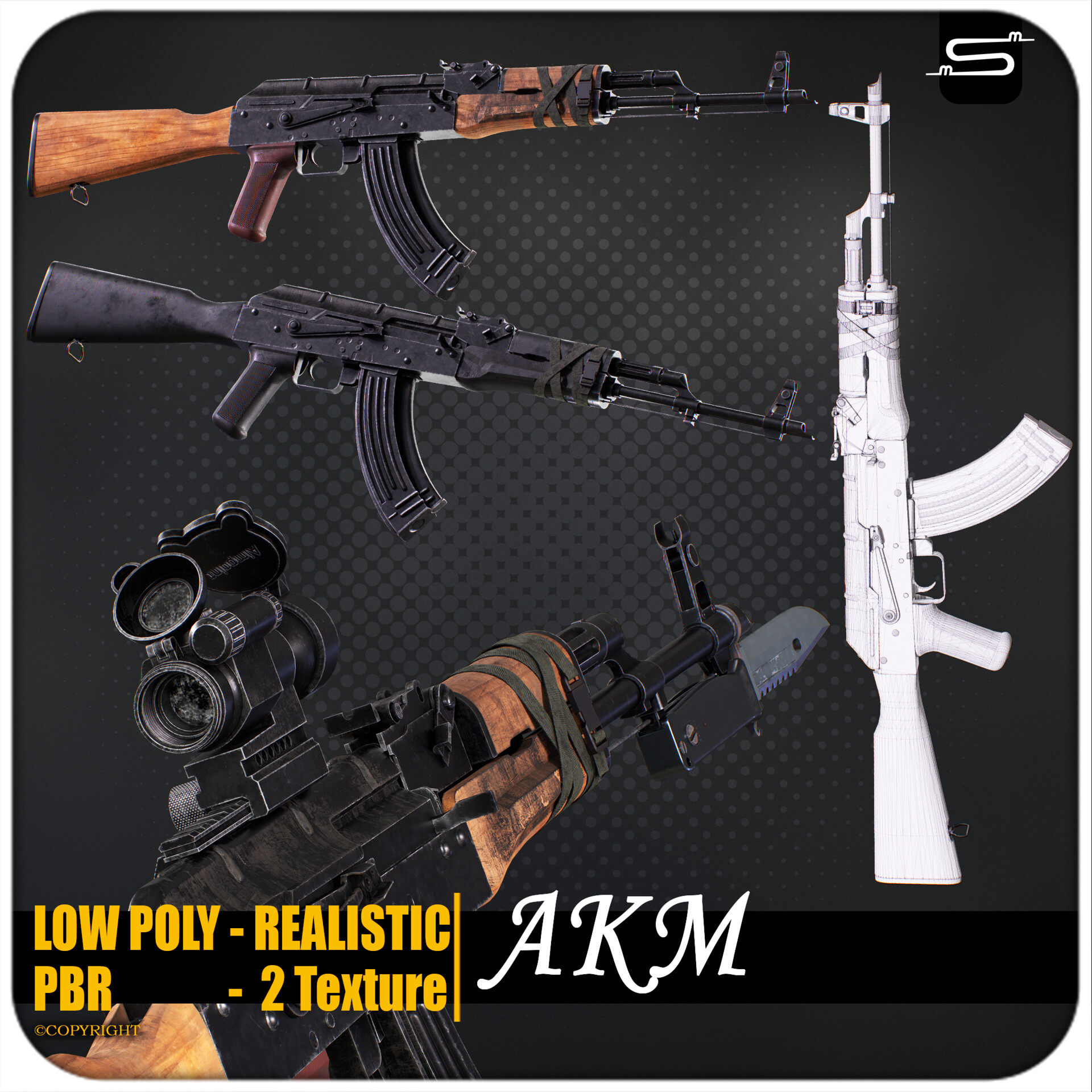 ArtStation - AKM Gun