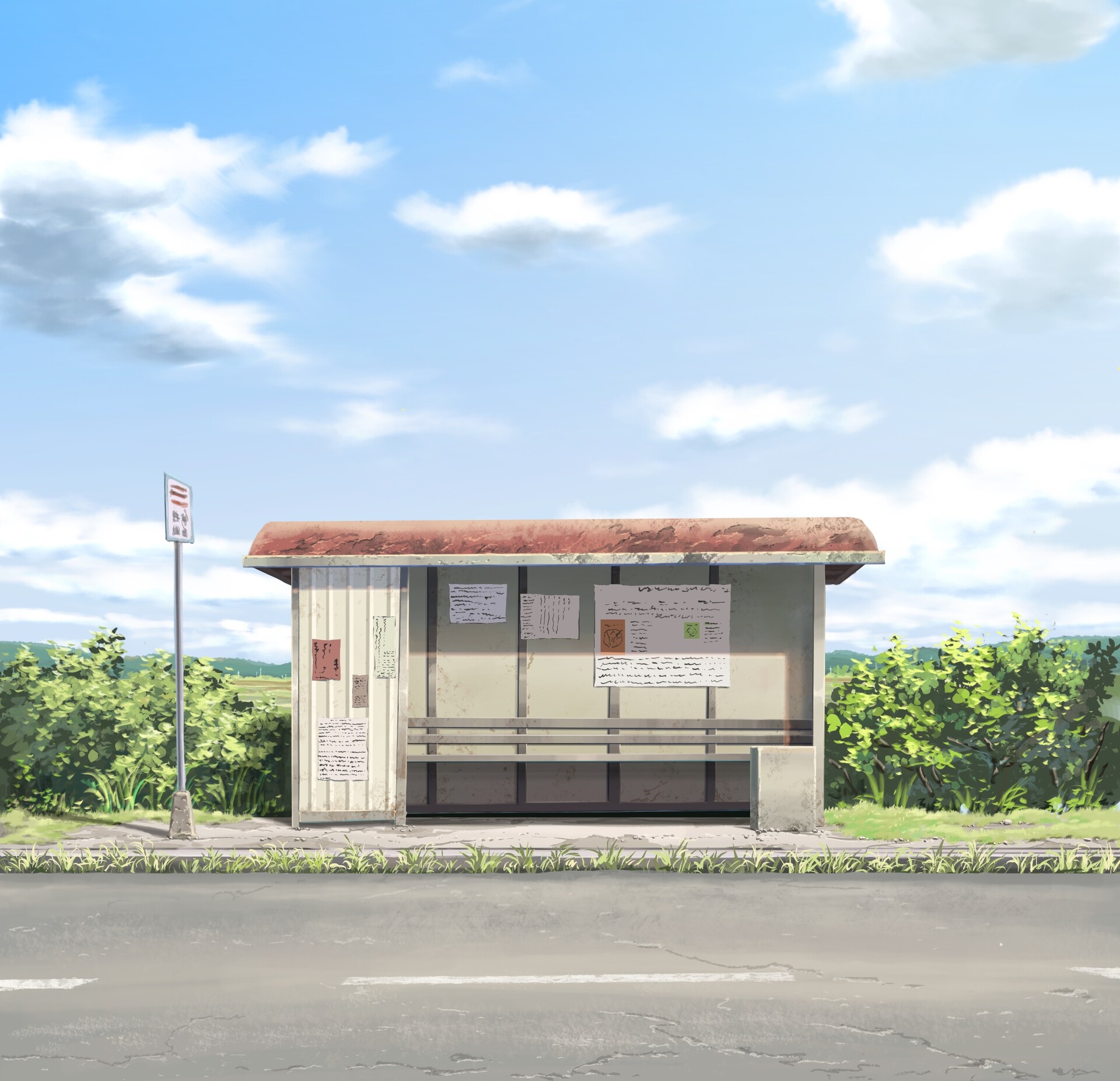 ArtStation - Bus Station