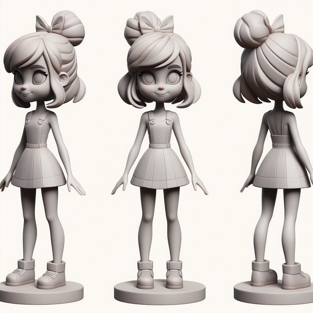 ArtStation - 3d girl for animation.