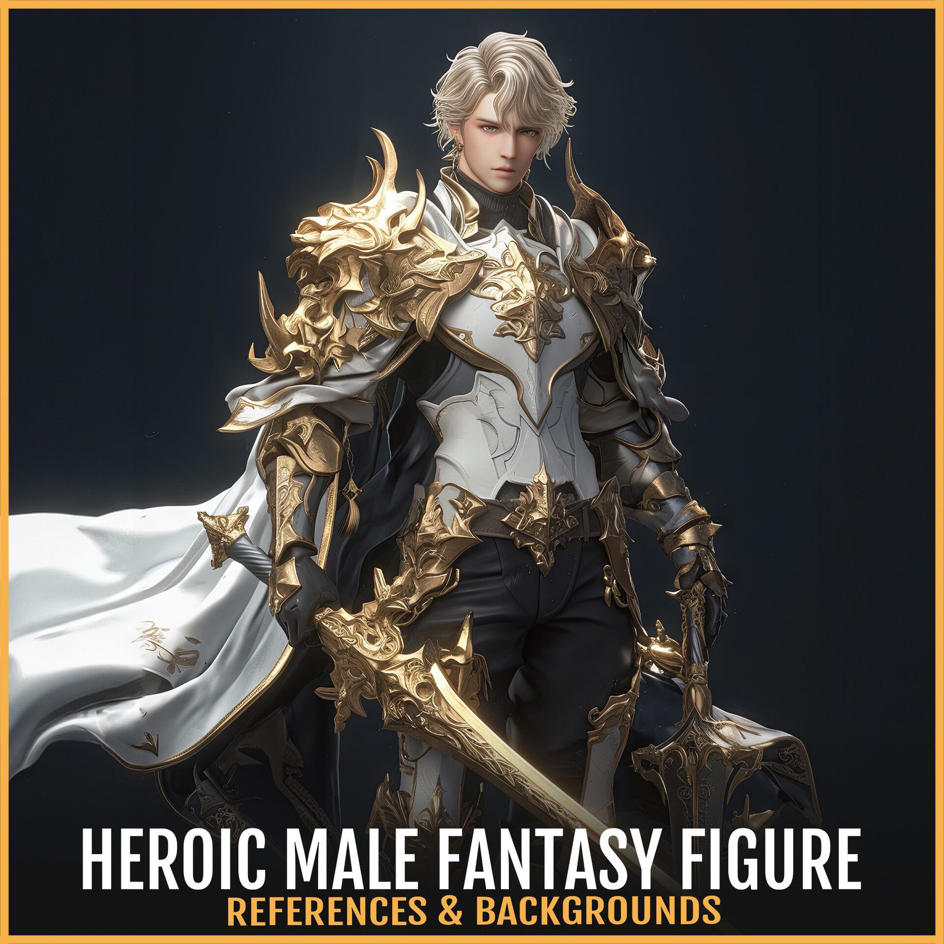 ArtStation - 505 Heroic Male Fantasy Figure