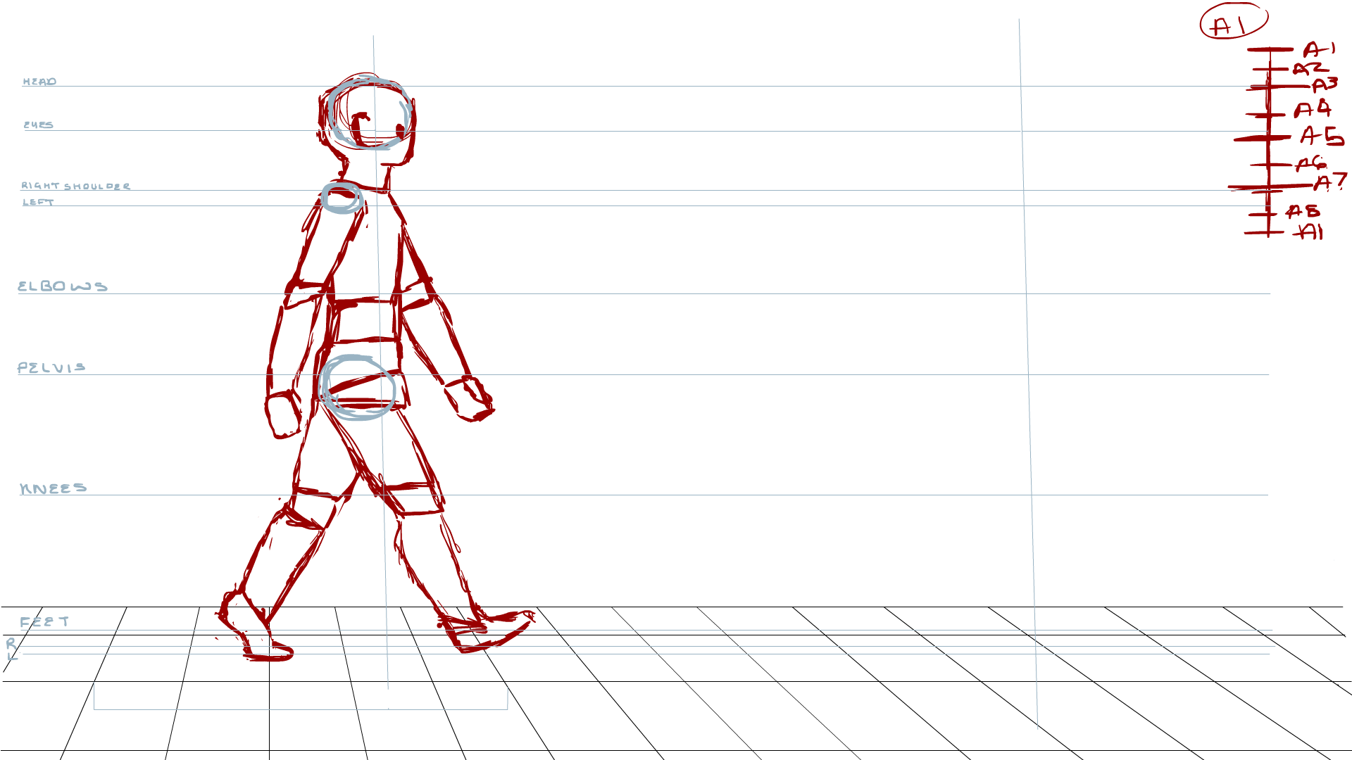walk front animation