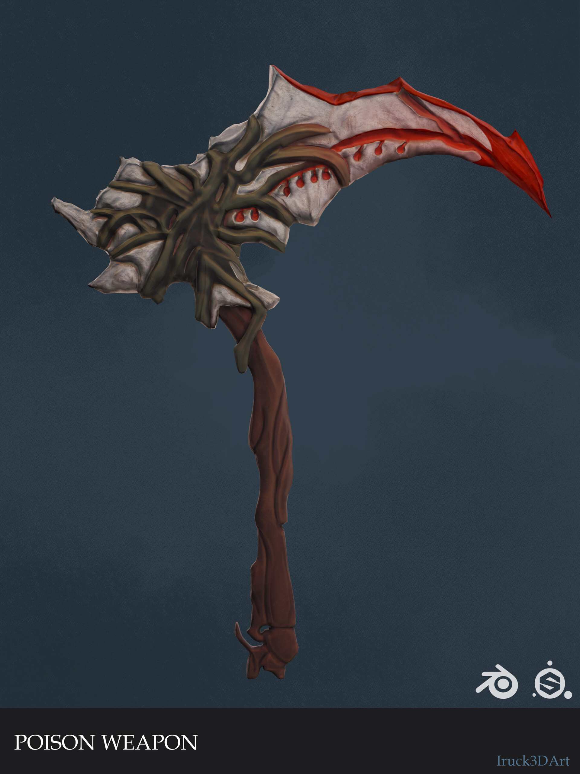 Nicolas Beltran - Scythe - Poison Weapon - 3D Prop Art