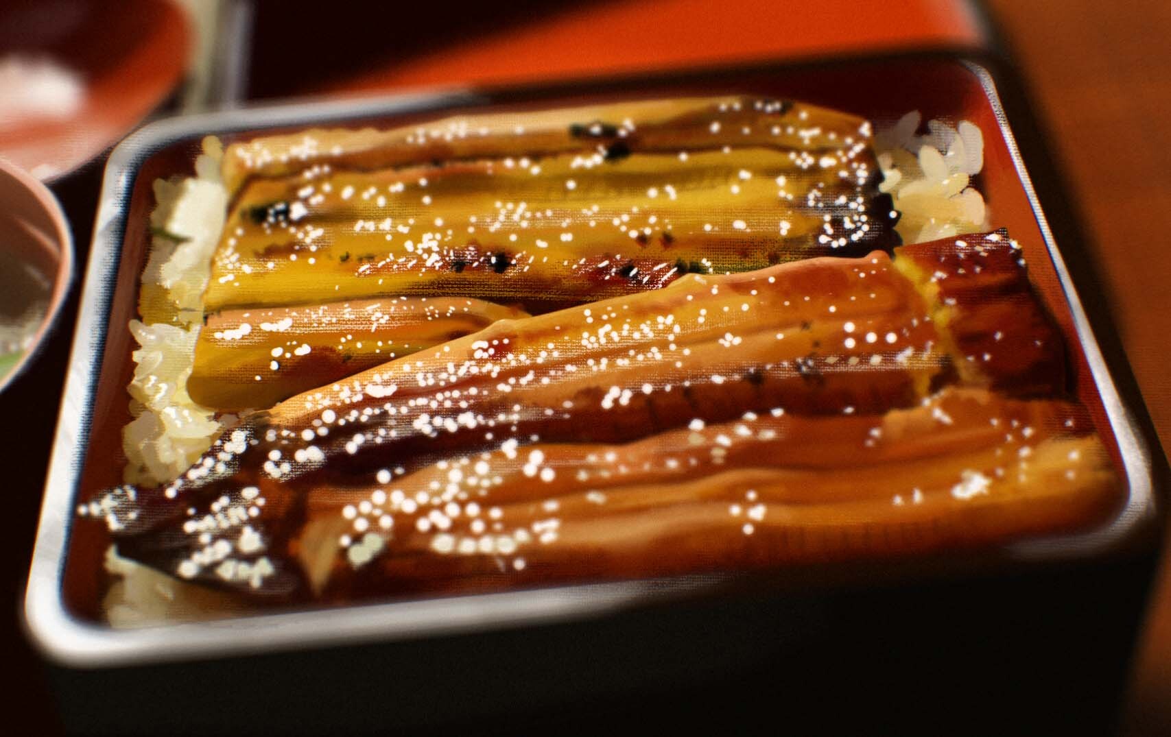ArtStation - Unadon (Grilled Eel Rice Bowl)