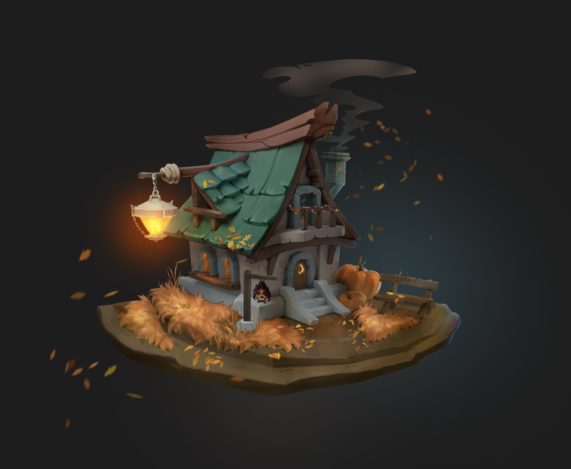 ArtStation - autumn house