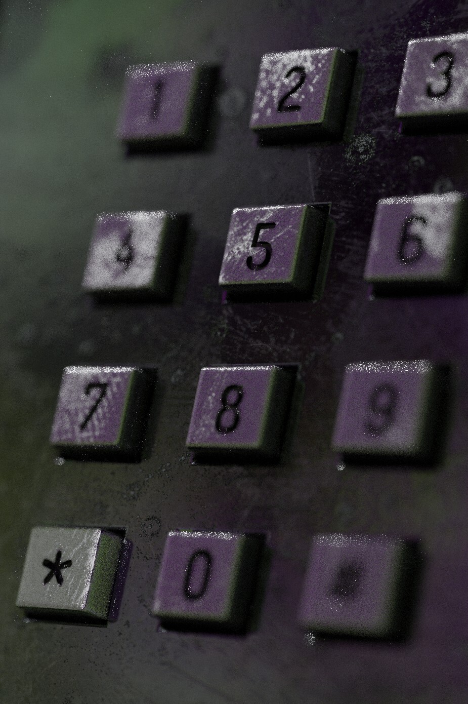 ArtStation - Phone Keypad " Texture Study