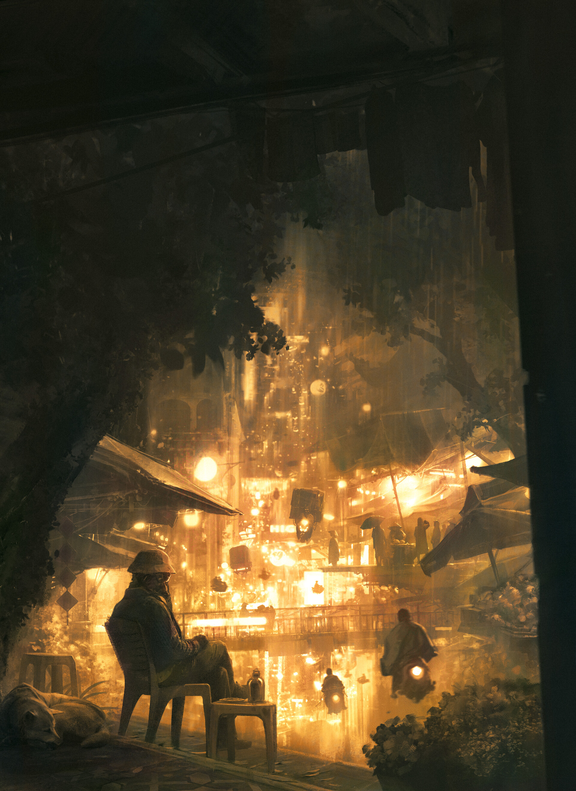 ArtStation - Rainy Night
