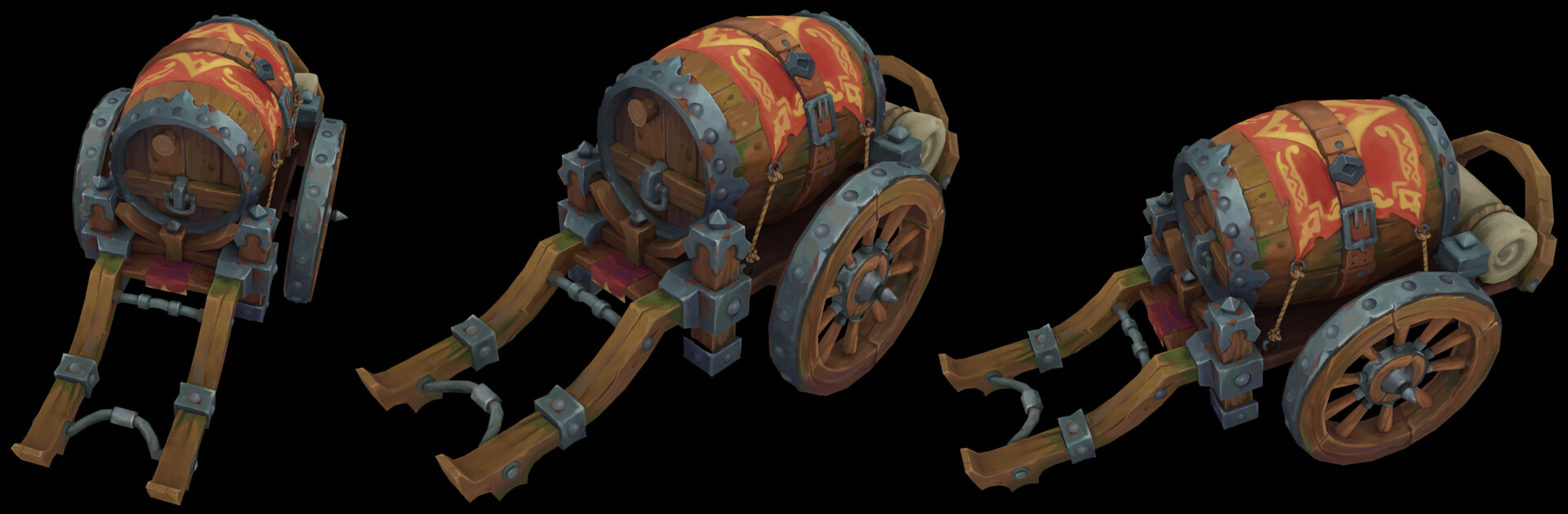 ArtStation - Hand drawing exercises——Wayfinder——Fans practice_02