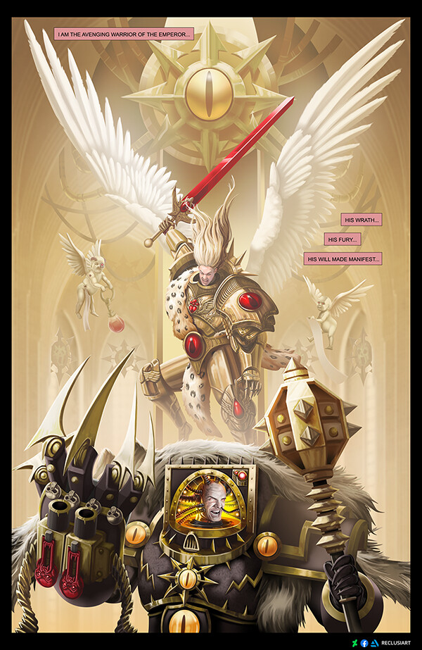 ArtStation - His Angel - 40k fan comic