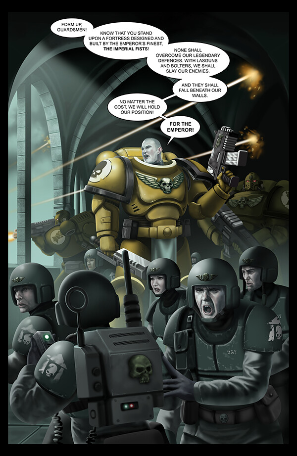 ArtStation - Idiot - 40k fan comic