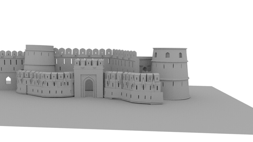 ArtStation - Agra fort 3d model