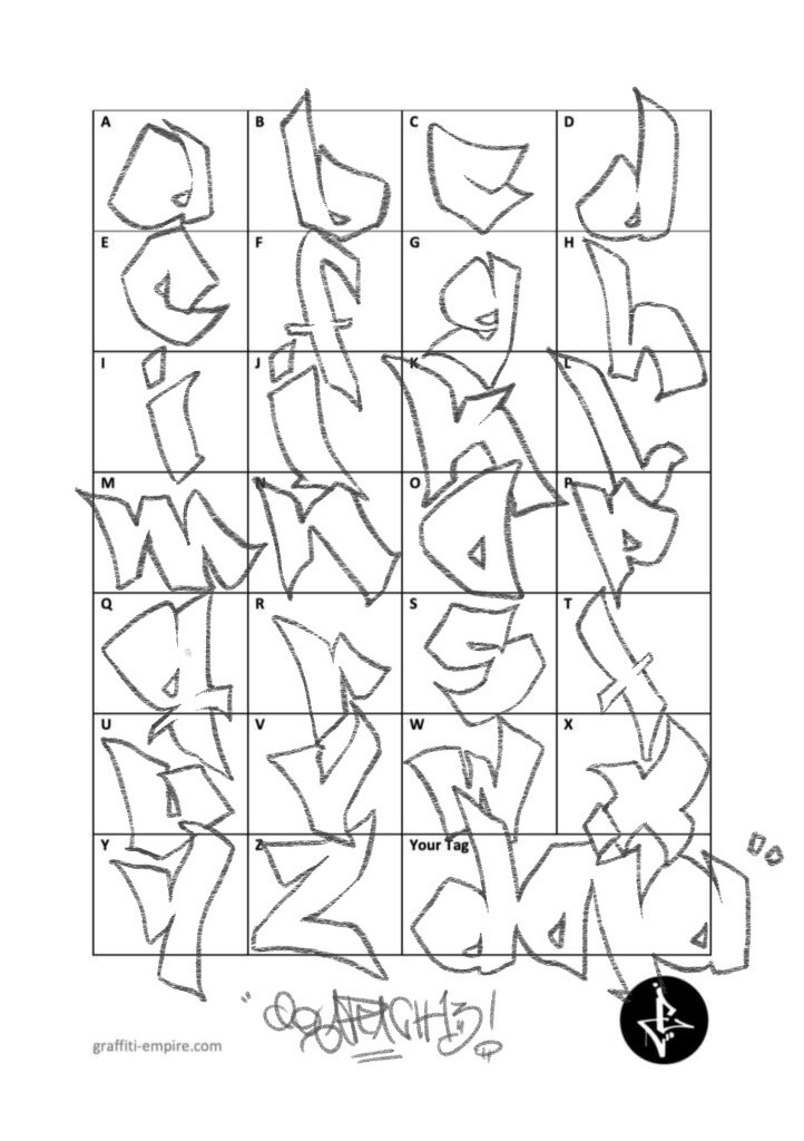 ArtStation - Graffiti alphabet - stylized (digital art)