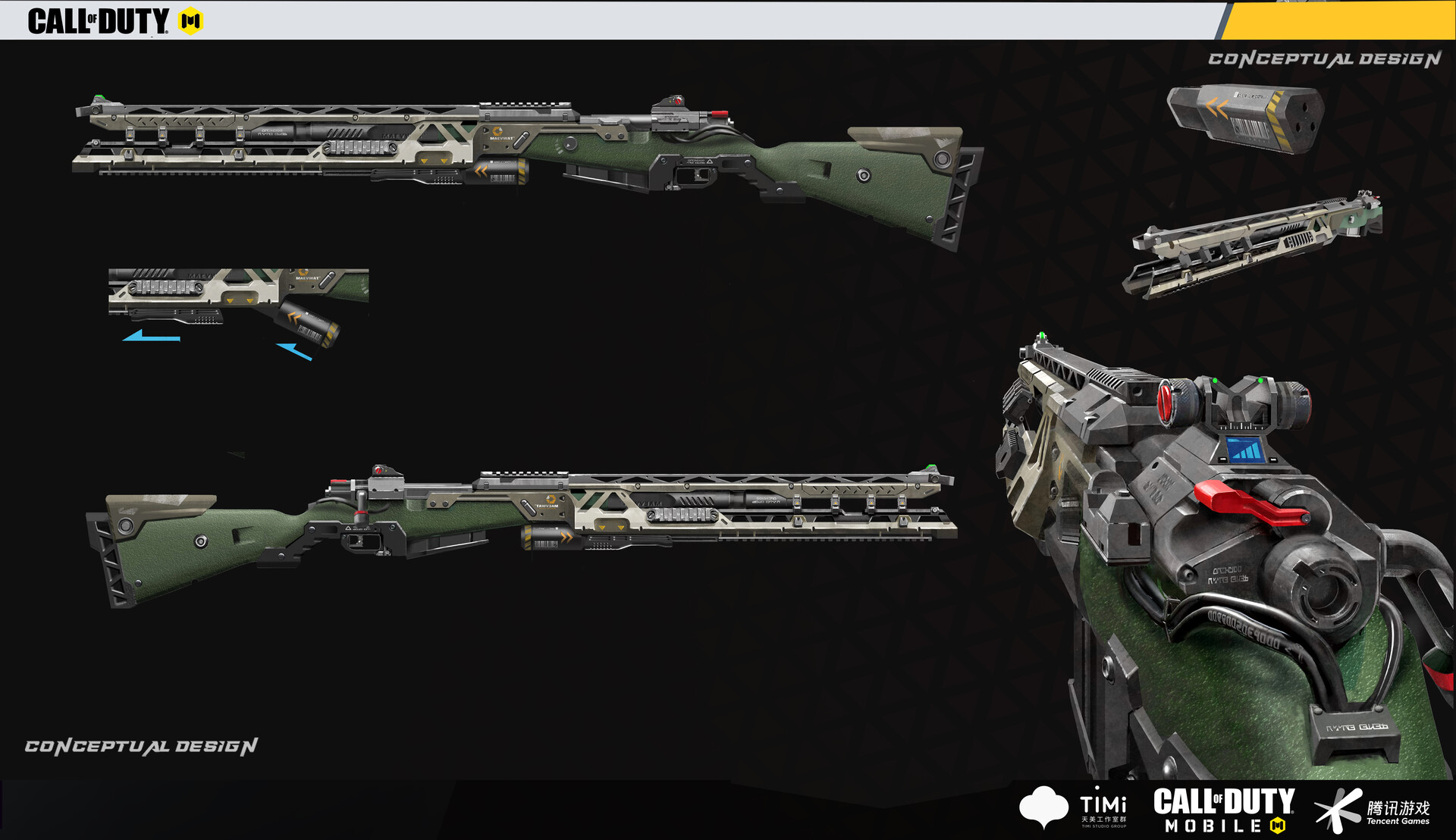 ArtStation - CODM weapons and character design