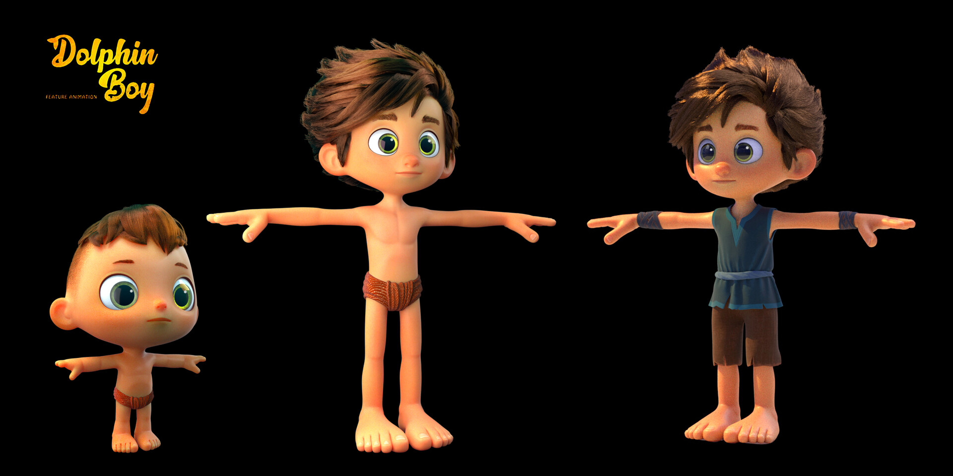 ArtStation - Aban Character Dolphin Boy (2022)