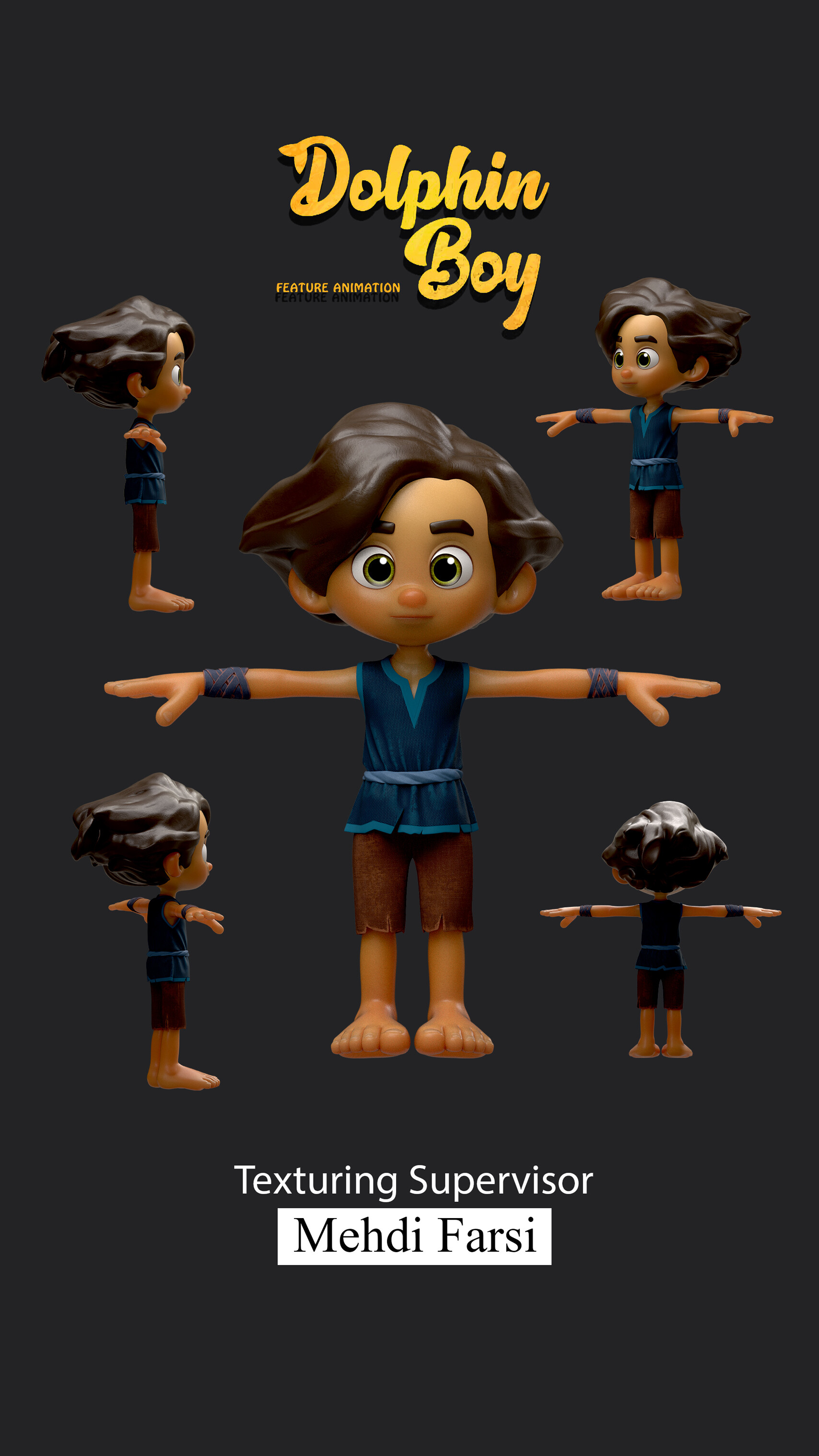 Mehdi Karimi Farsi - Aban Character Dolphin Boy (2022)