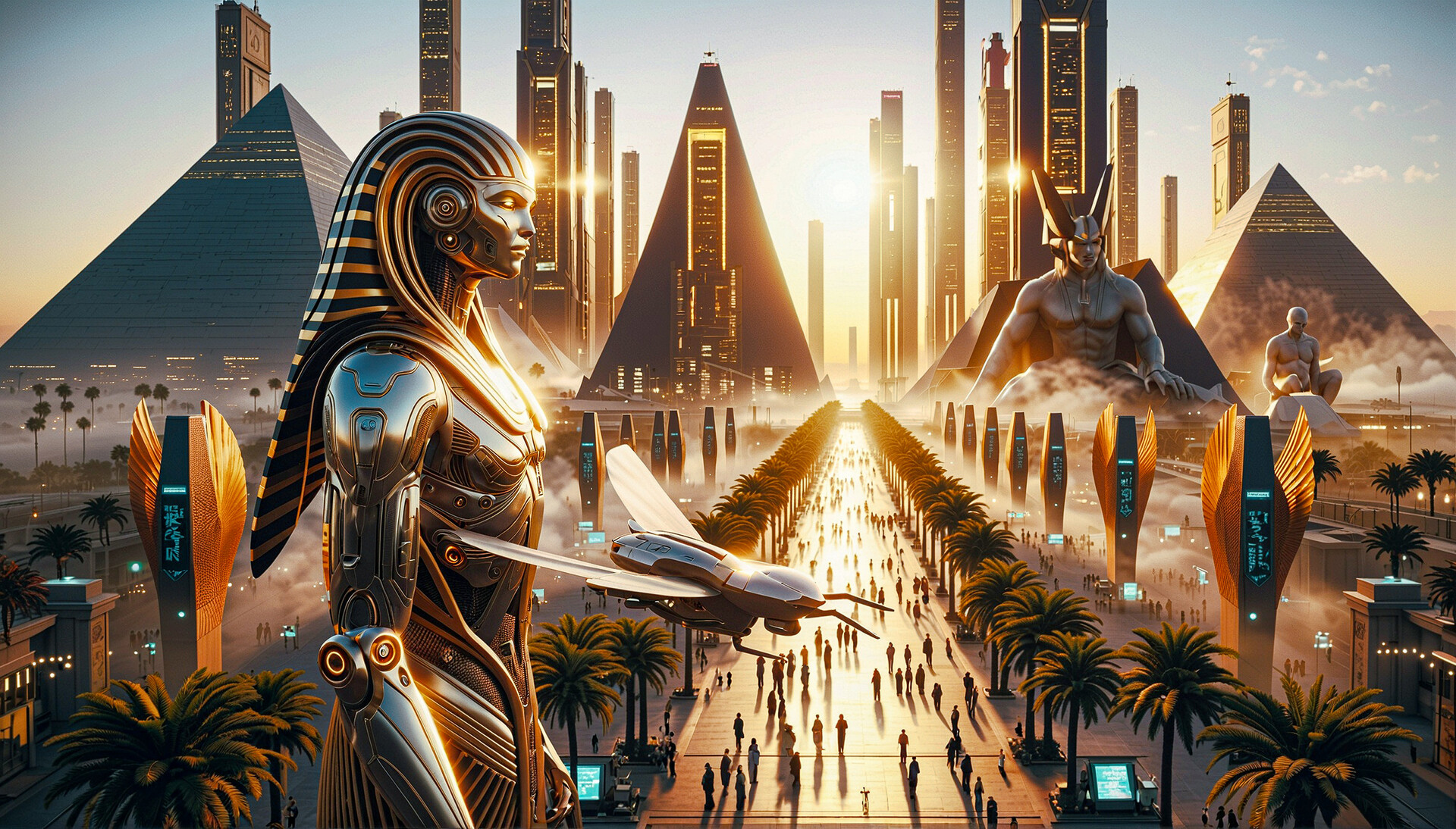 Yinghao Zhang - Futuristic Antiquity – Pharaoh's Legacies