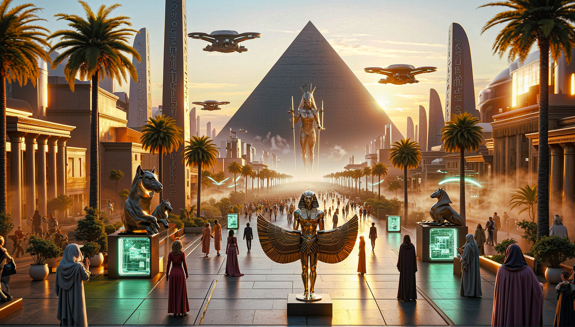 Yinghao Zhang - Futuristic Antiquity – Pharaoh's Legacies