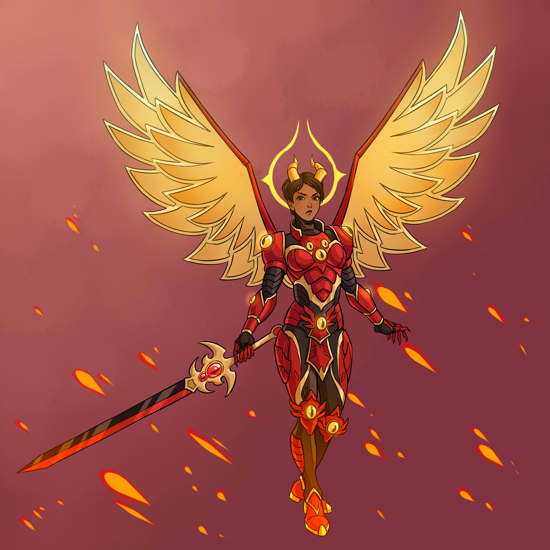 ArtStation - Blood Angel (Doom/40k) - "Day of Wrath"