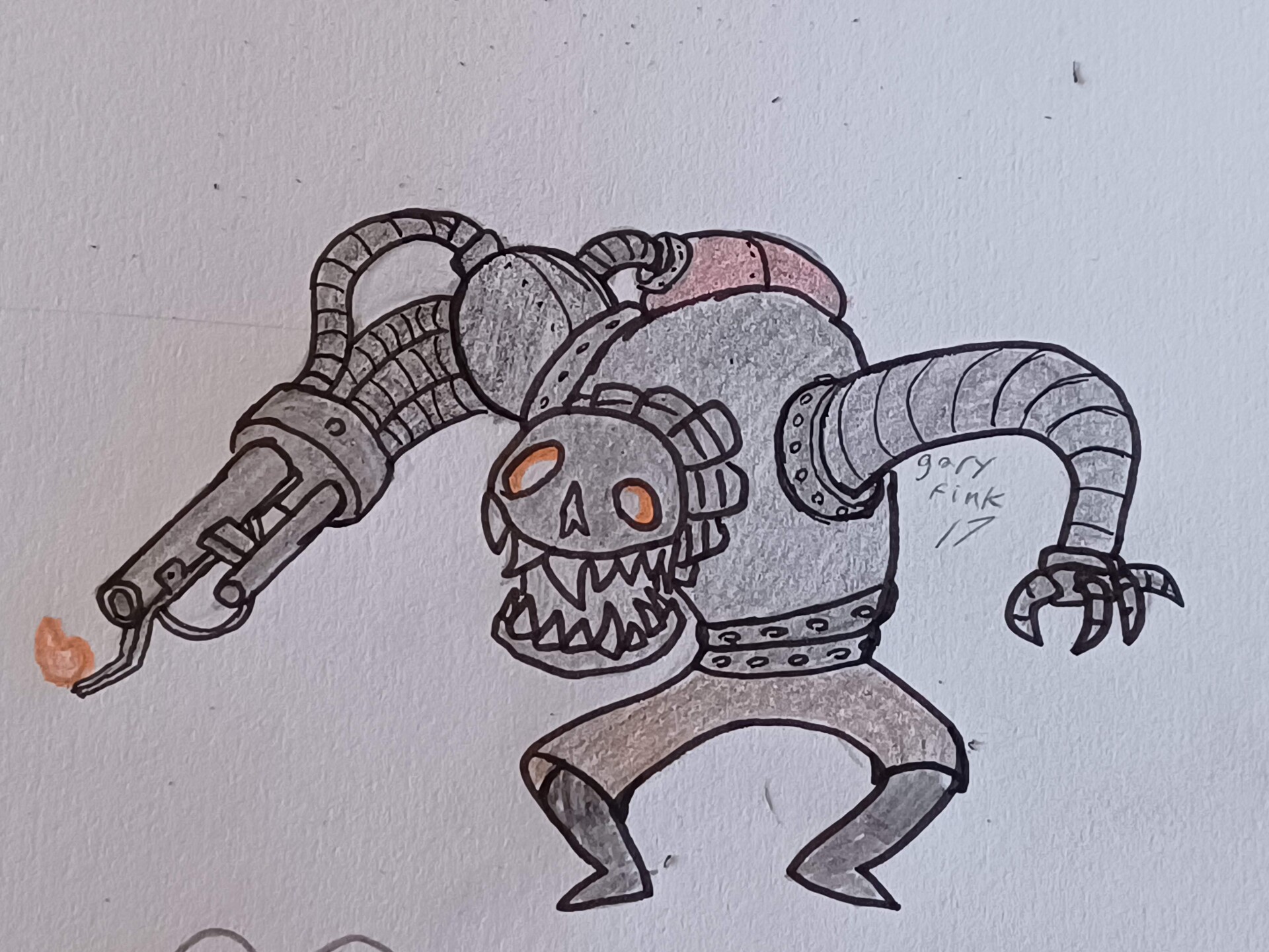 ArtStation - Flamethrower Bot