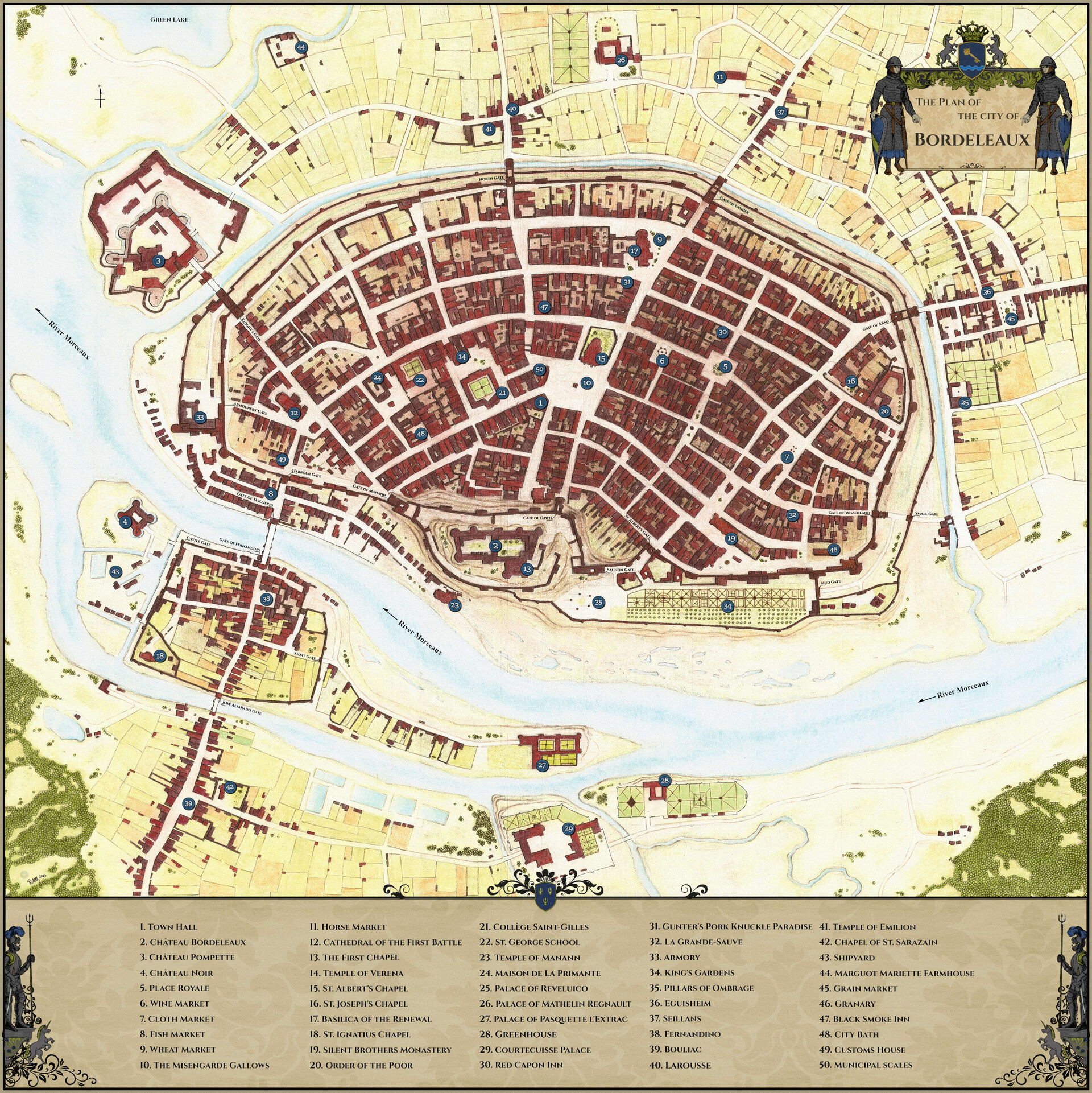 ArtStation - Bordeleaux city - Warhammer Fantasy RPG