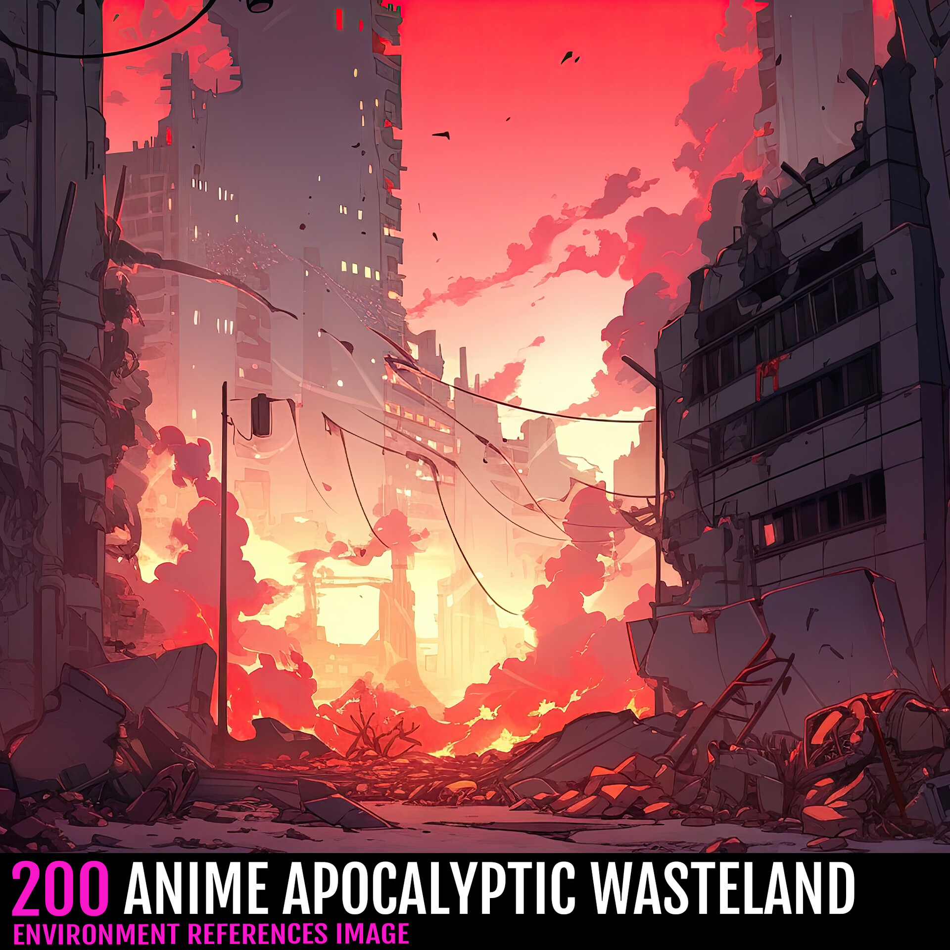 ArtStation - 200 ANIME APOCALYPTIC WASTELAND / 4K