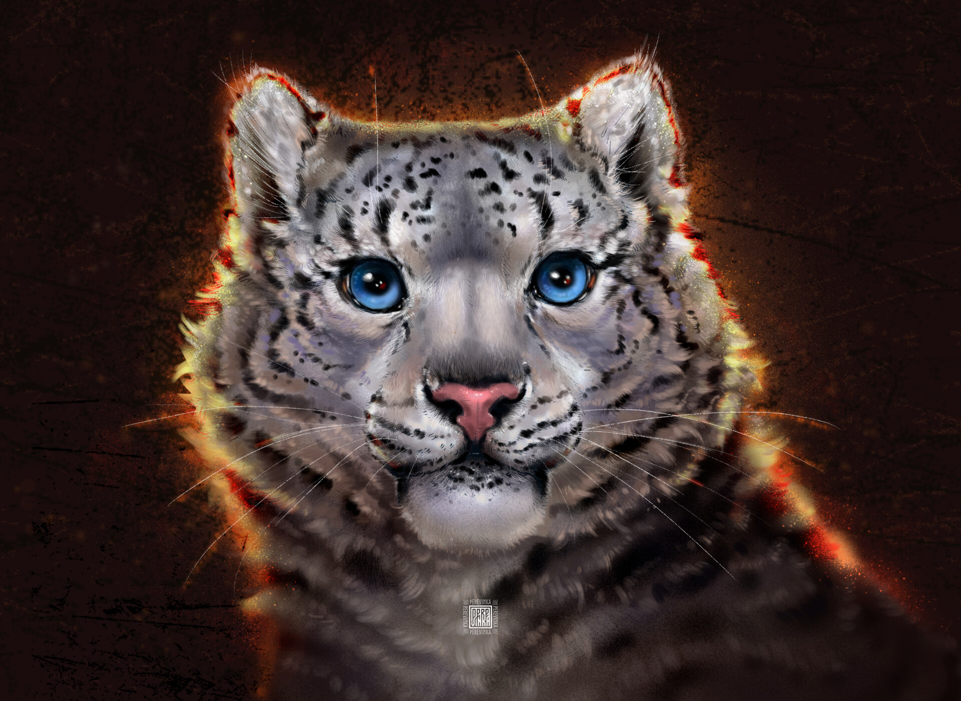 ArtStation - Snow Leopard Portrait 2024 +sketch