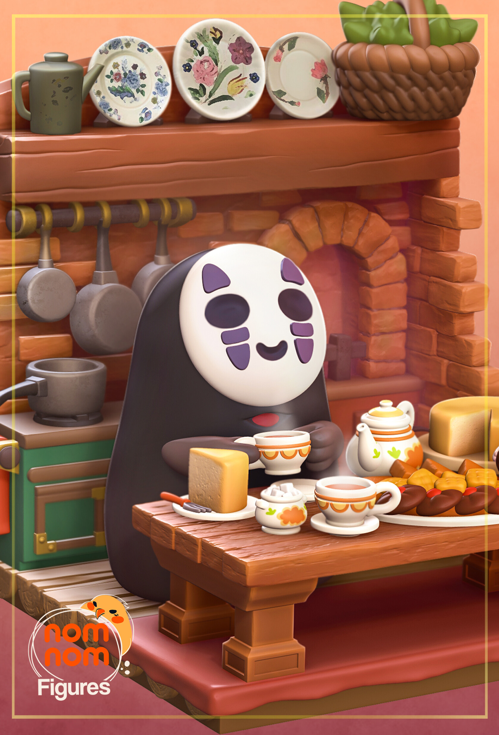 ArtStation - Chibi No Face - Spirited Away