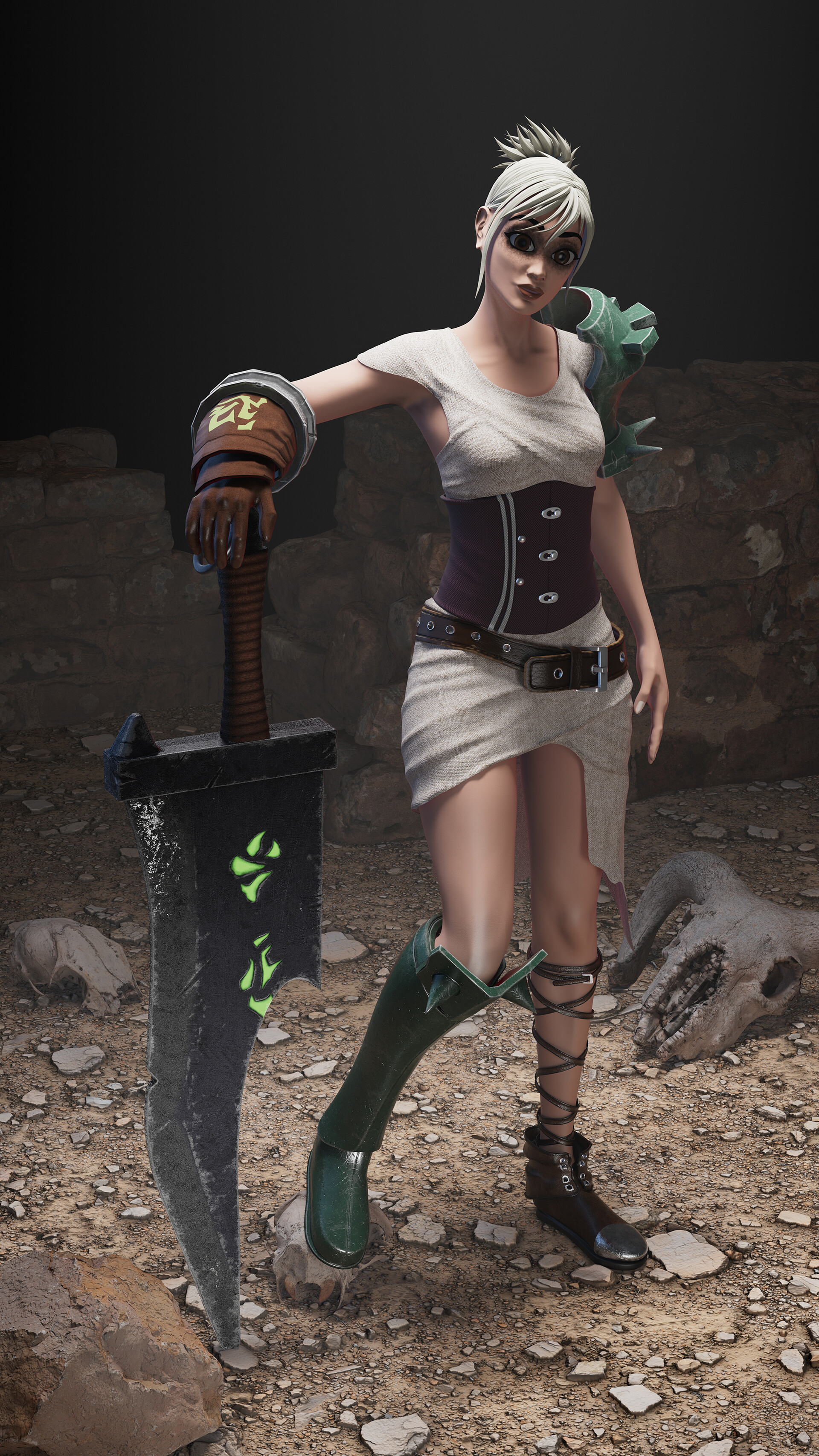 ArtStation - Character modeling - Riven