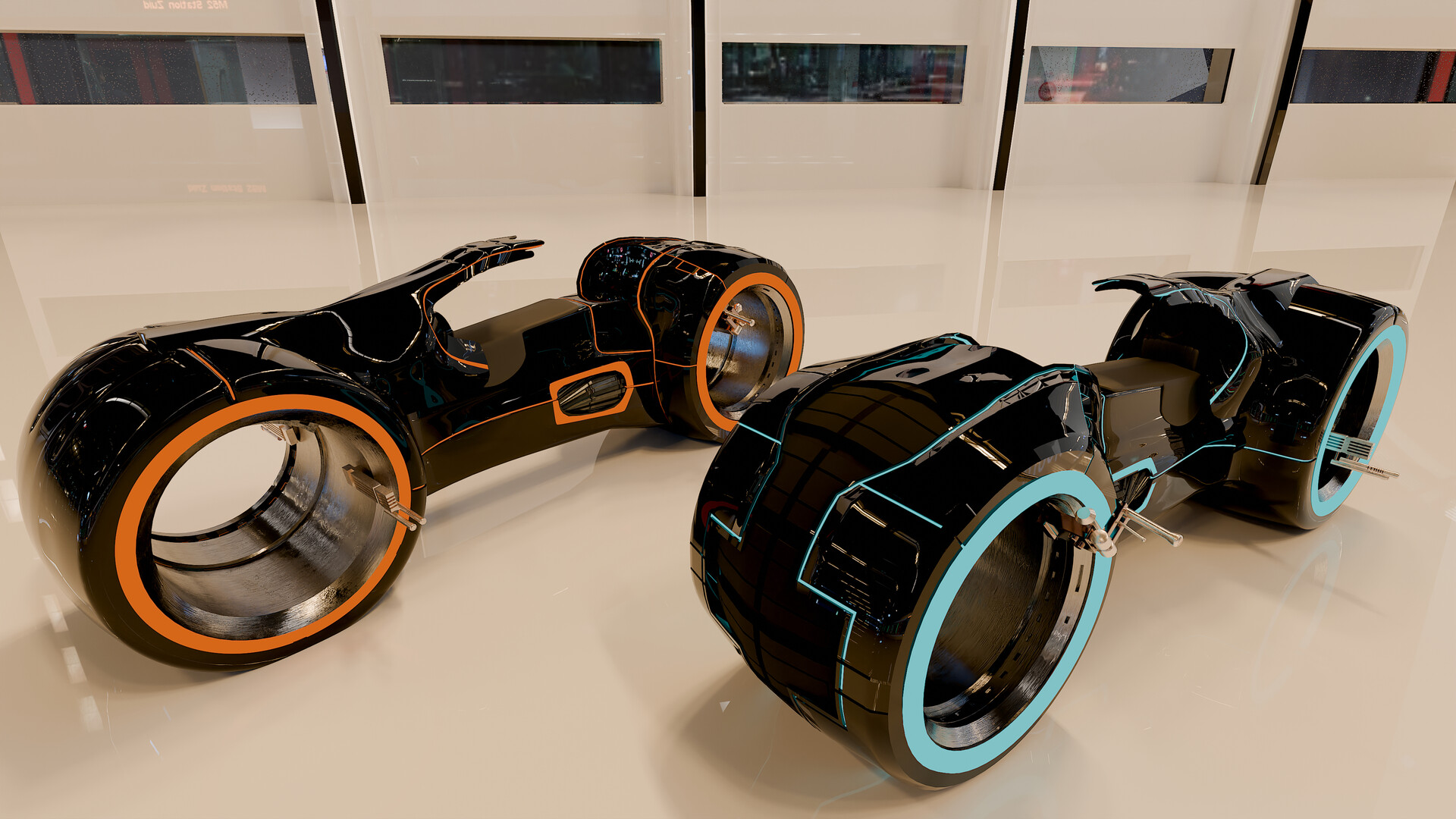 ArtStation - Tron: Legacy Double cycles