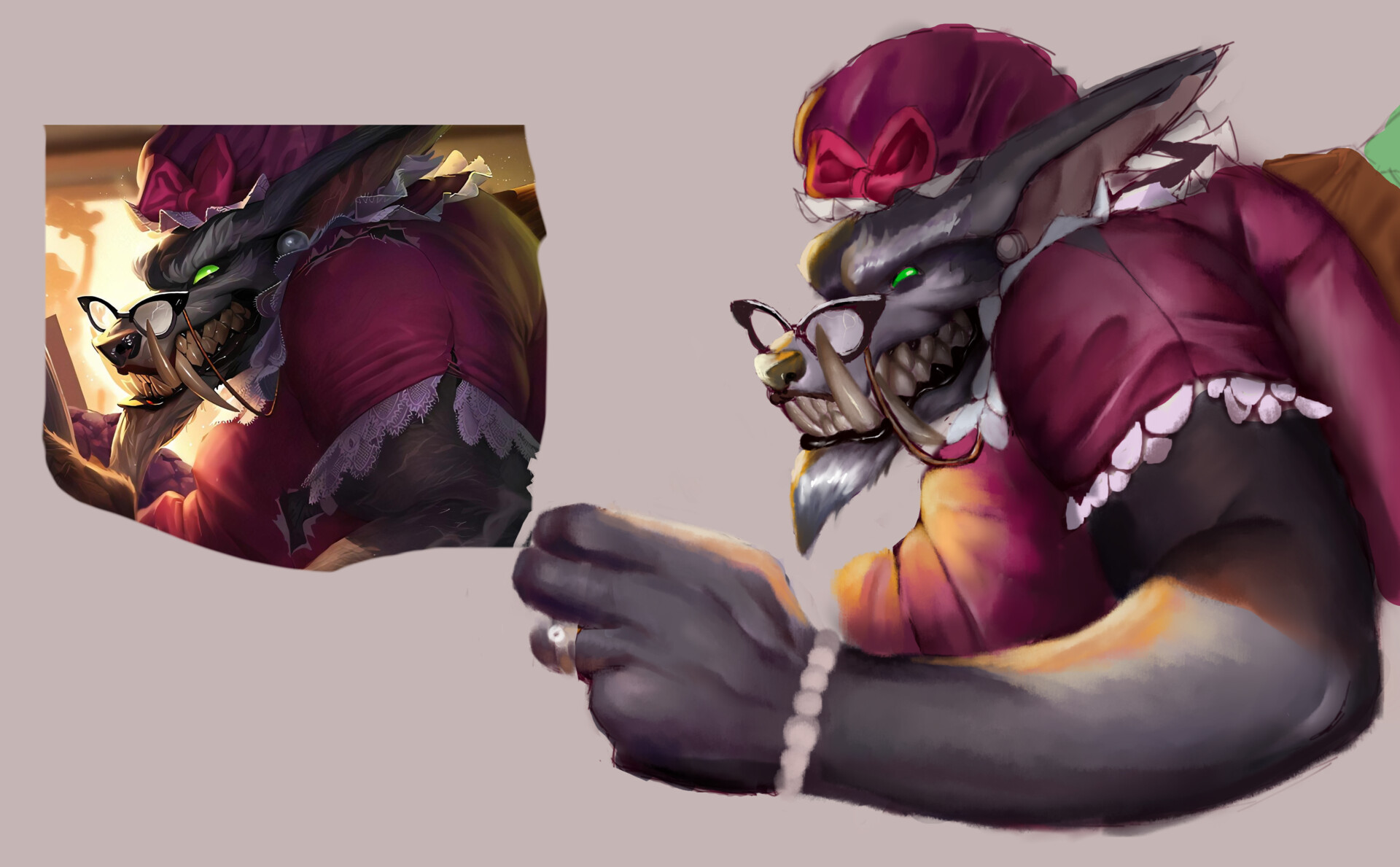 ArtStation - Warwick Splash art study