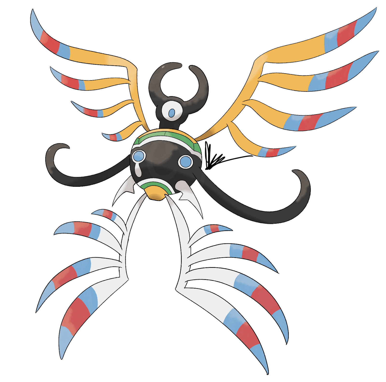 Casey Trevino - Original Mega Pokemon Designs (Art Style Studies)
