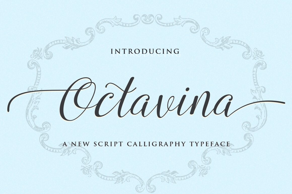 ArtStation - Octavina Script Calligraphy Typeface