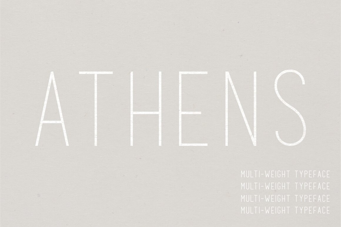 ArtStation - Athens | A Multi Weight Font