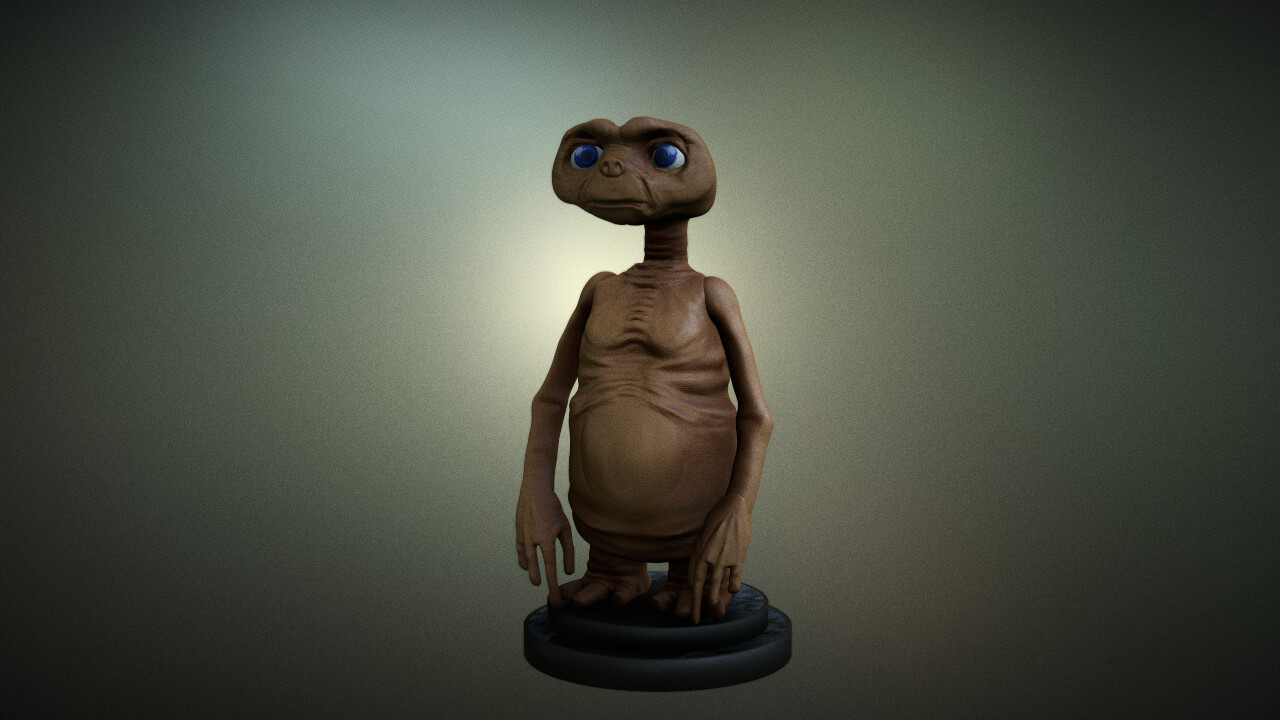 ArtStation - Et the extraterrestial 3D sculpt
