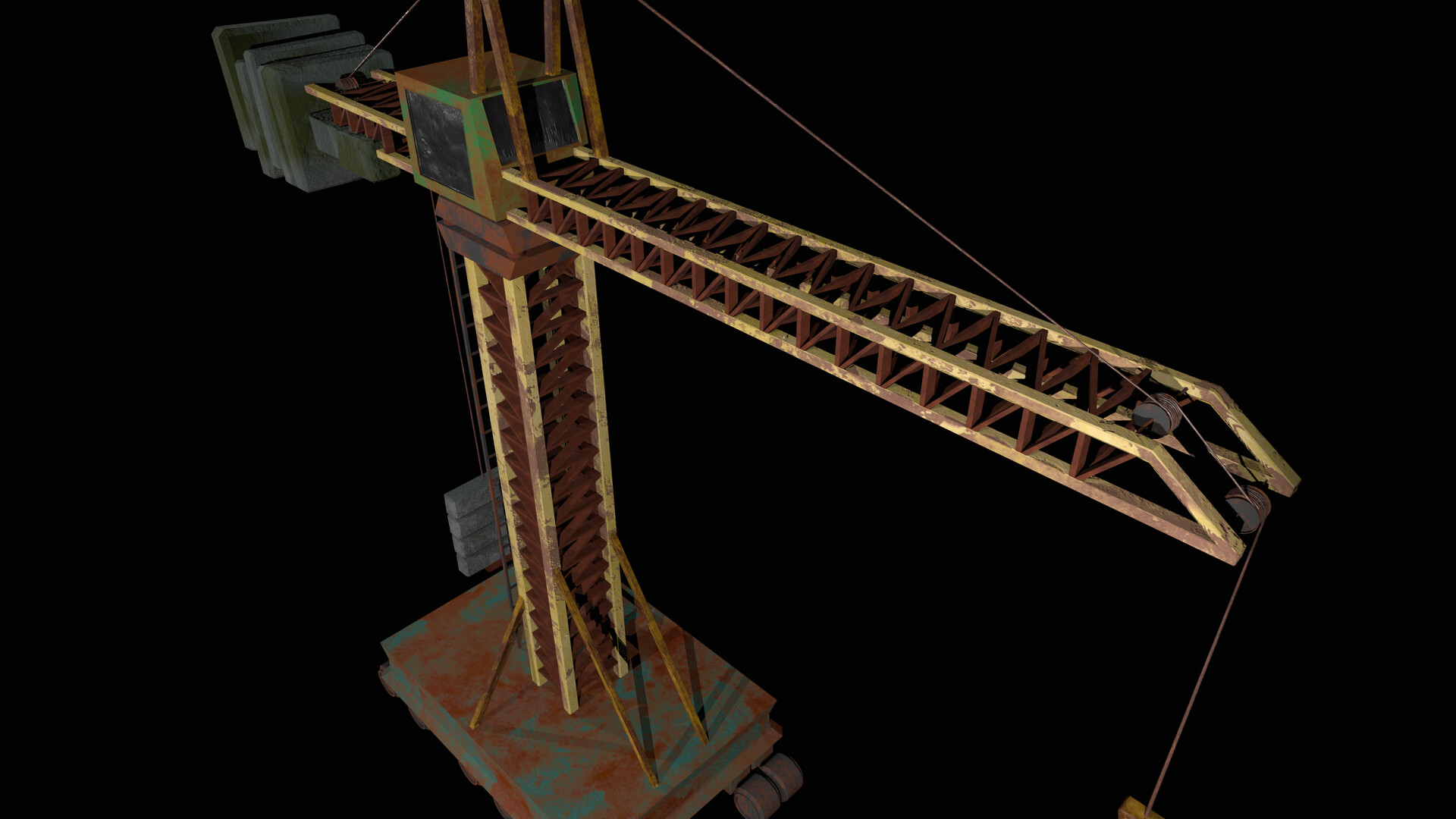 ArtStation - 3D MODEL OF A CRANE