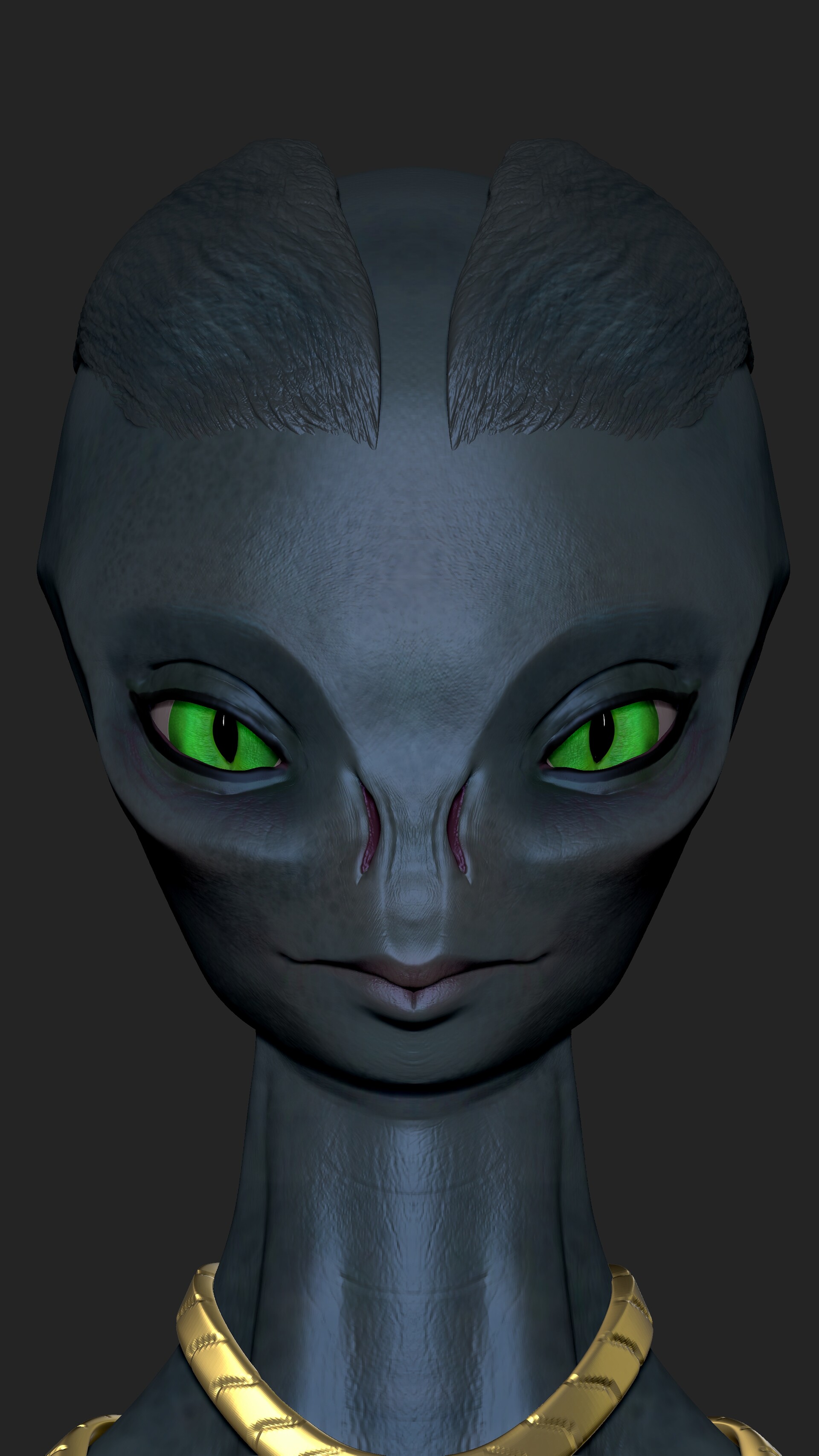ArtStation - Semi-Aquatic Female Alien WIP