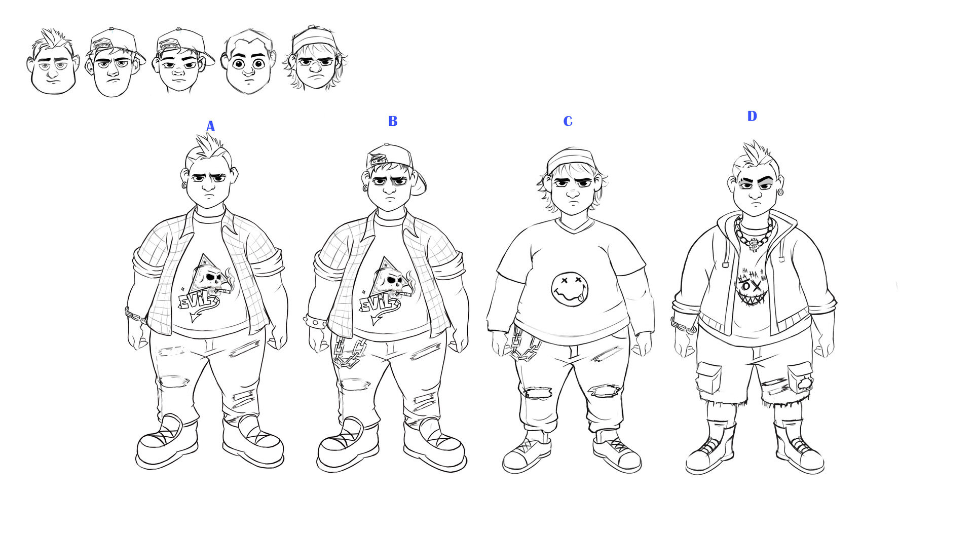 ArtStation - Bully character concept art