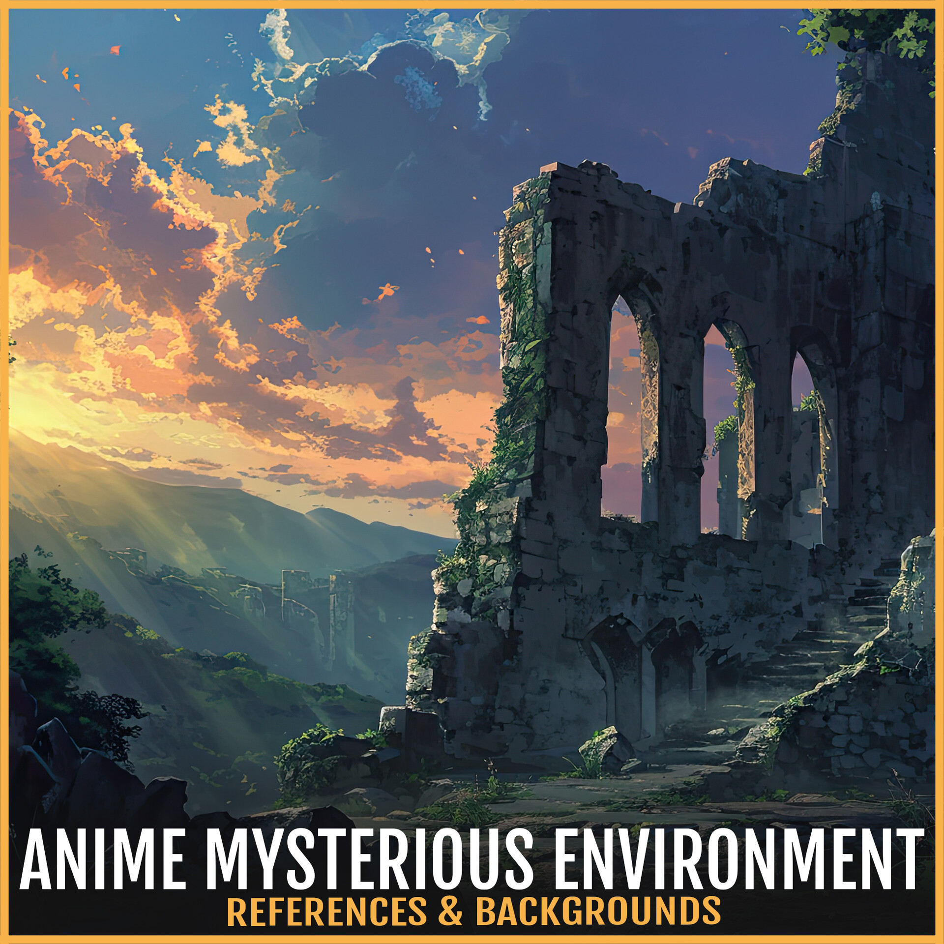 ArtStation - 707 Anime Dark Mysterious Environment