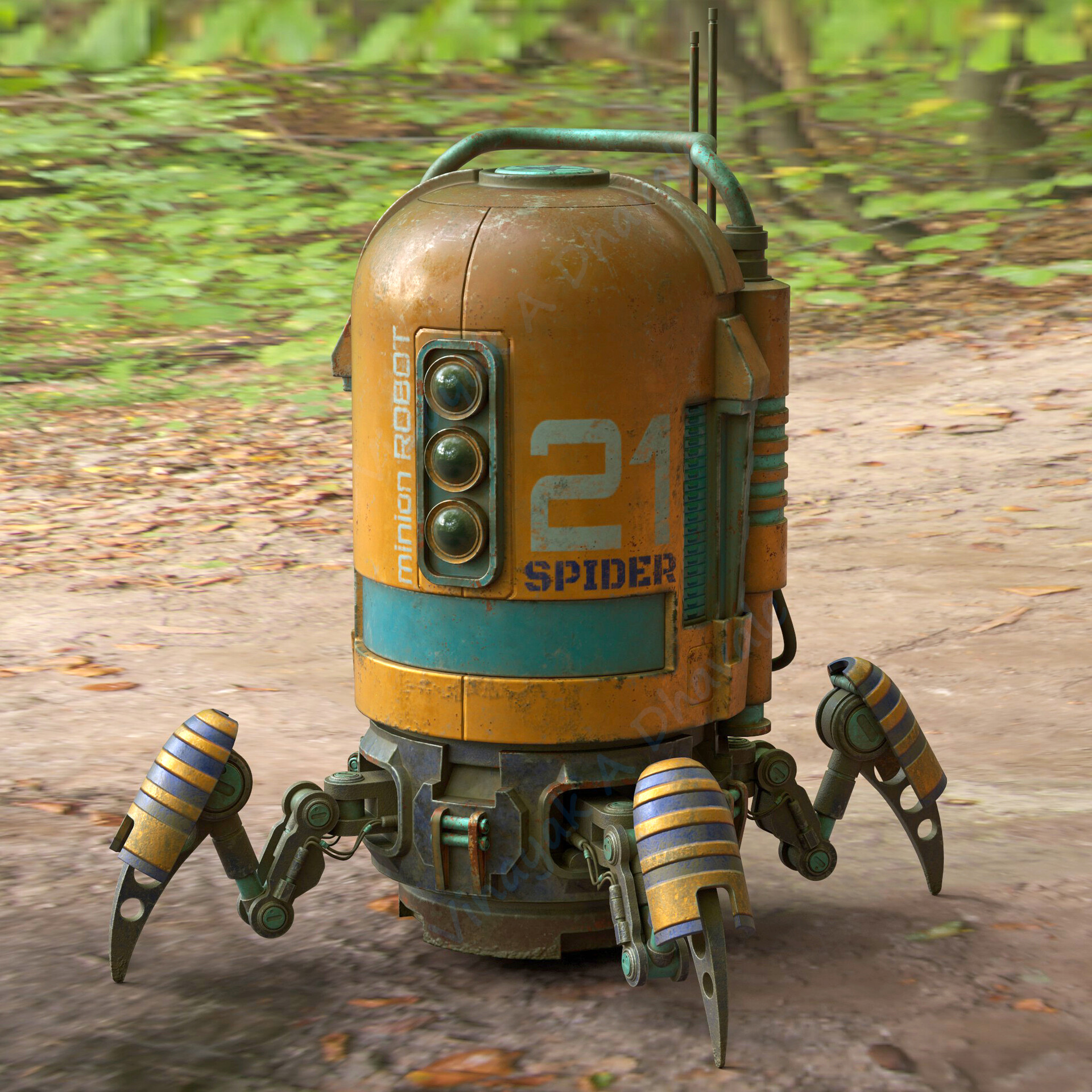 ArtStation - Minion_spider_robot : Texture