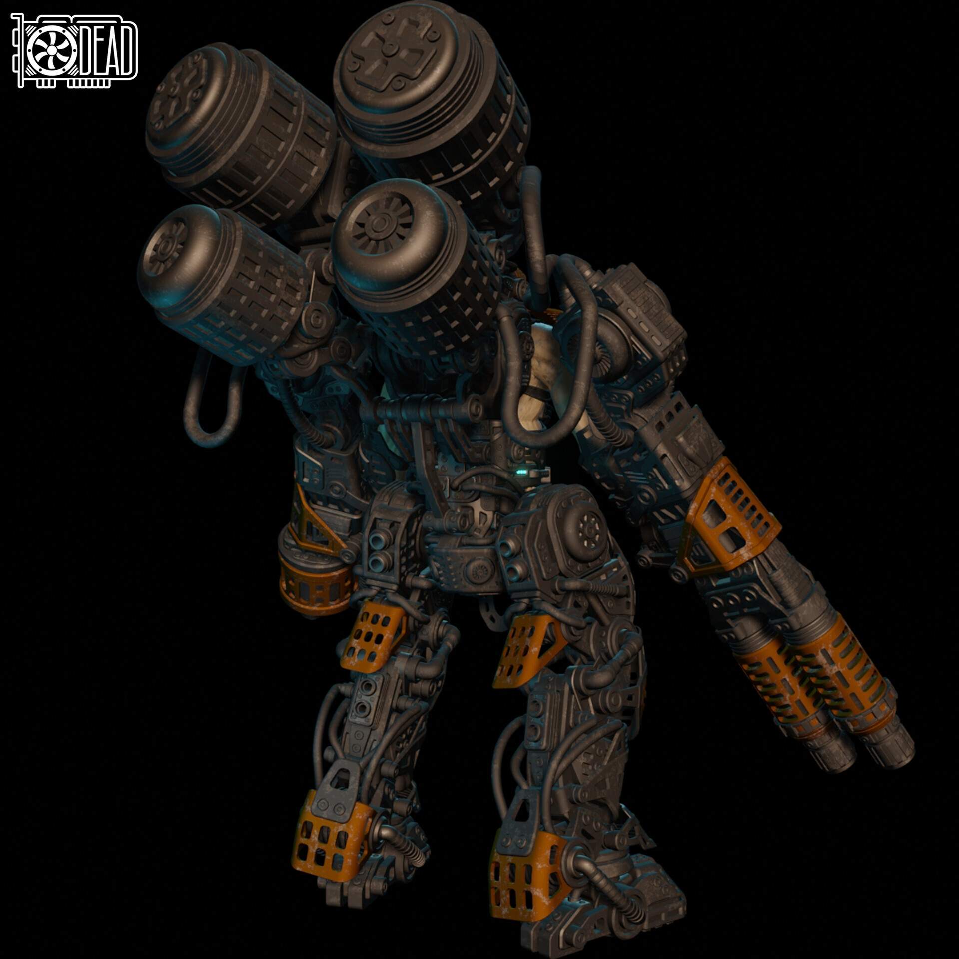 O'dead Rebelline - Blender Modeling 3D Hard Surface - Mecha Cyborg - CB013