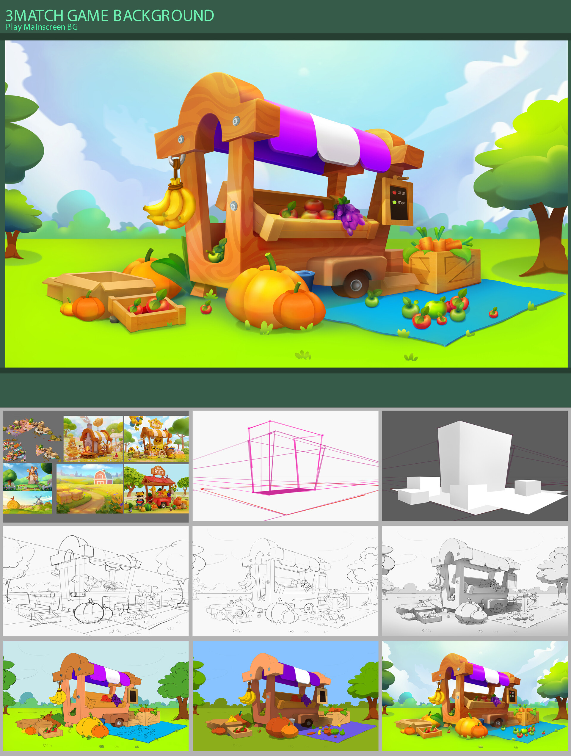 ArtStation - 3Match video game Background